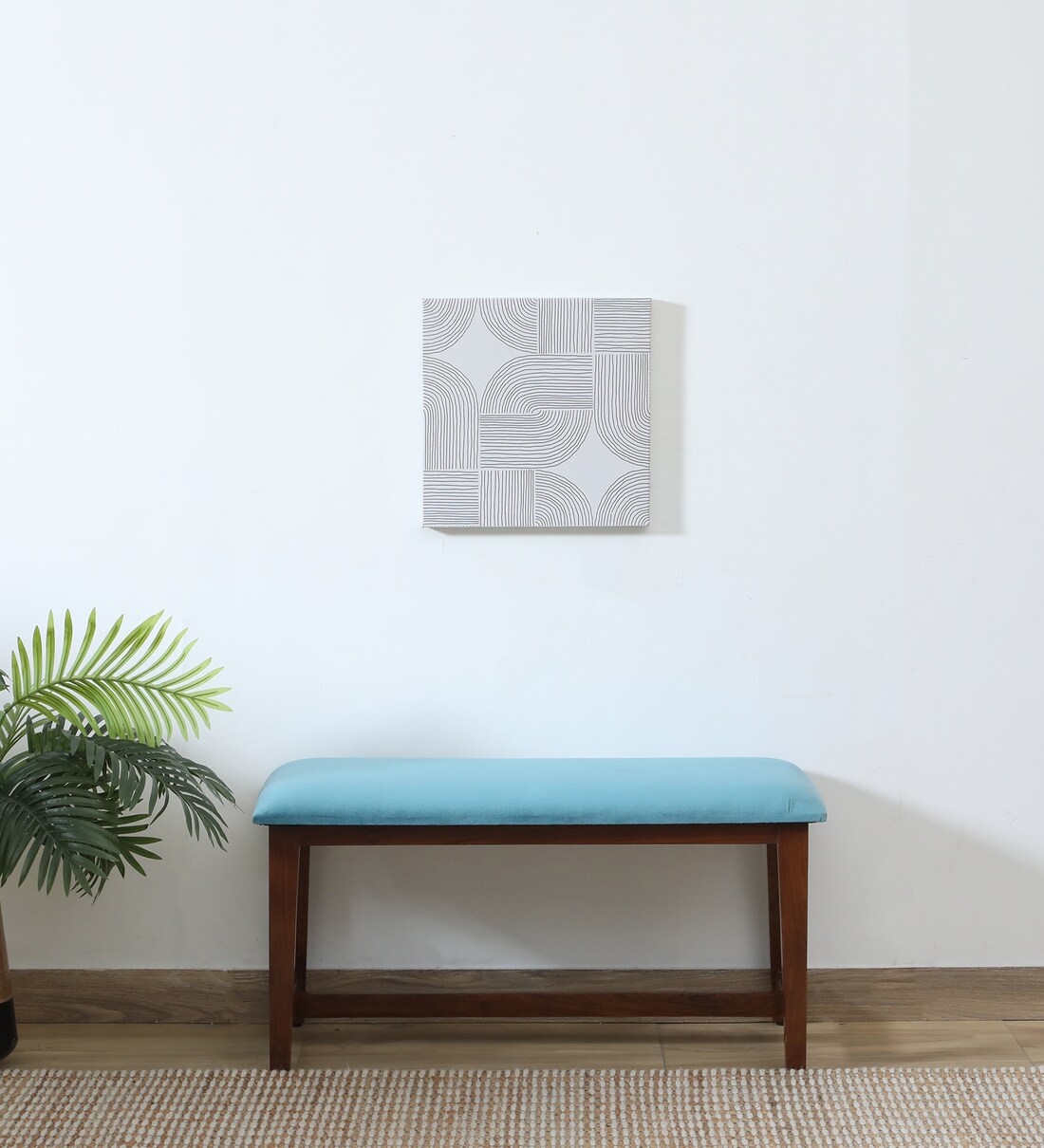 Buy Perch Sheesham Wood Benches In Turquoise Colour at 30% OFF by ...