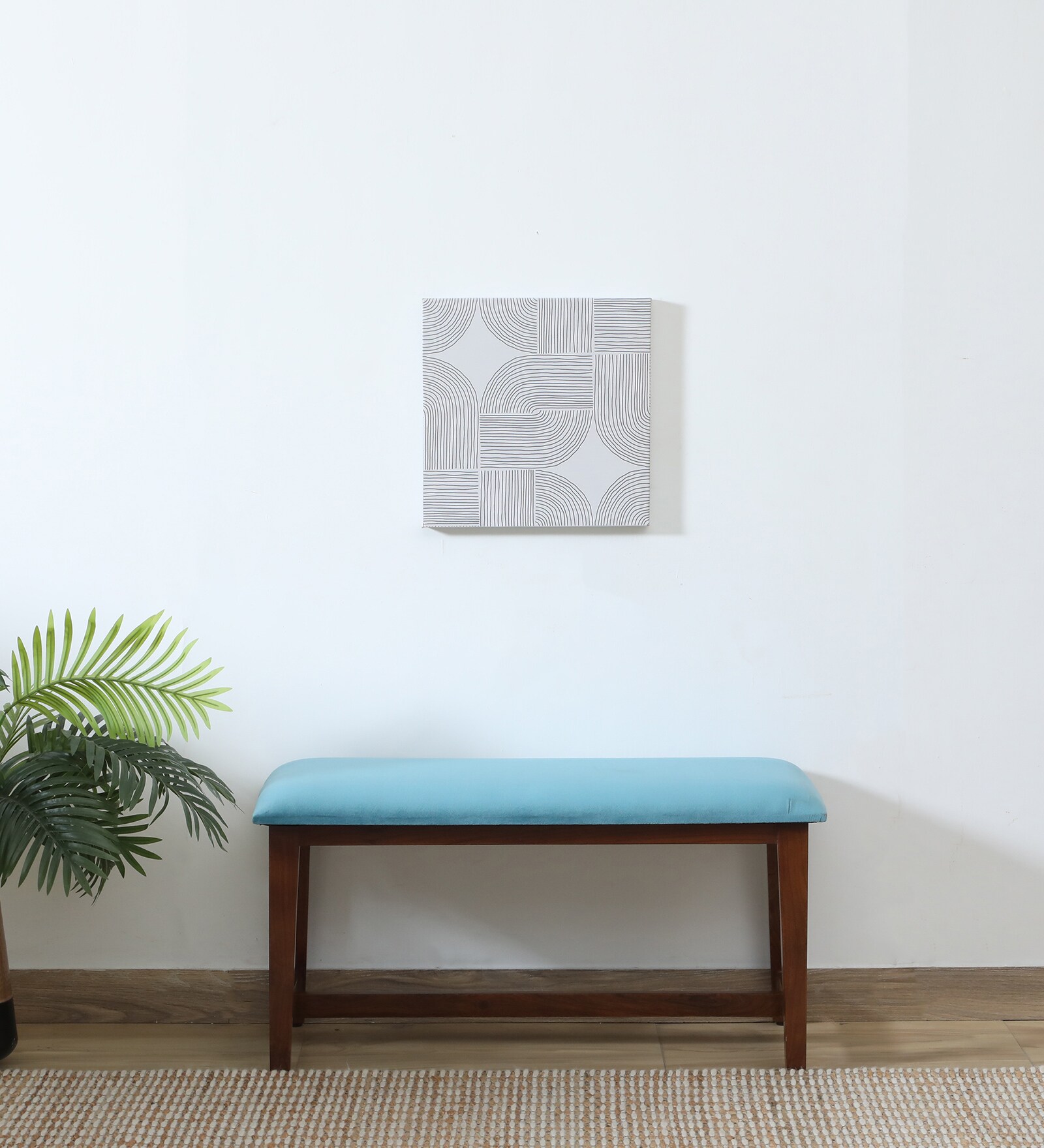 Buy Perch Sheesham Wood Benches In Turquoise Colour at 41% OFF by ...