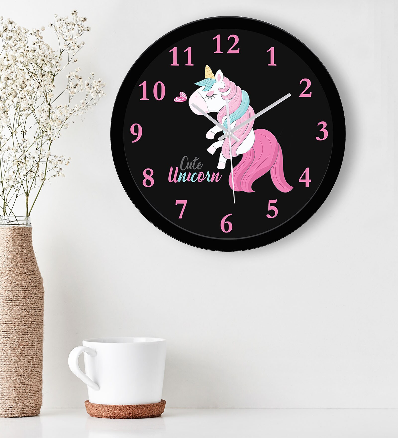 Buy Multicolor Plastic Girly Unicron Kids Wall Clock at 24% OFF by Wens ...