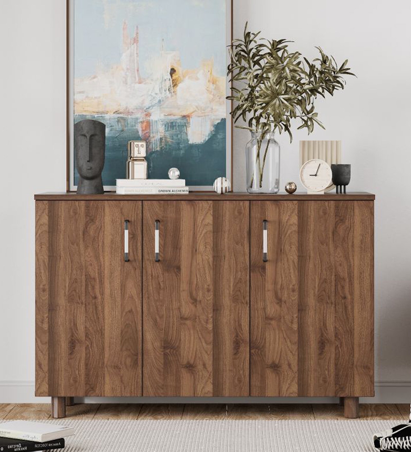 Buy Giveh Shoe Cabinet In Columbian Walnut Colour at 28% OFF by Wakefit ...