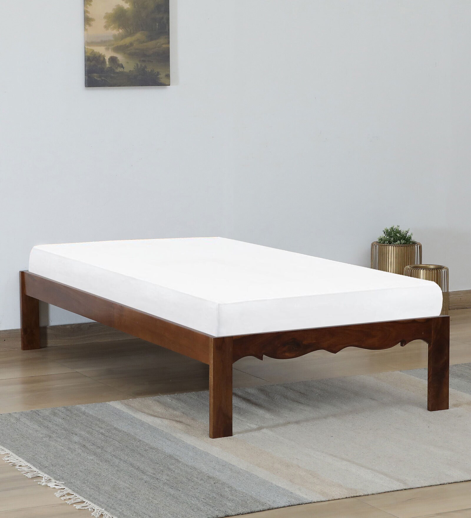 Buy Reverie Single Bed In Provisional Teak Finish at 30% OFF by ...