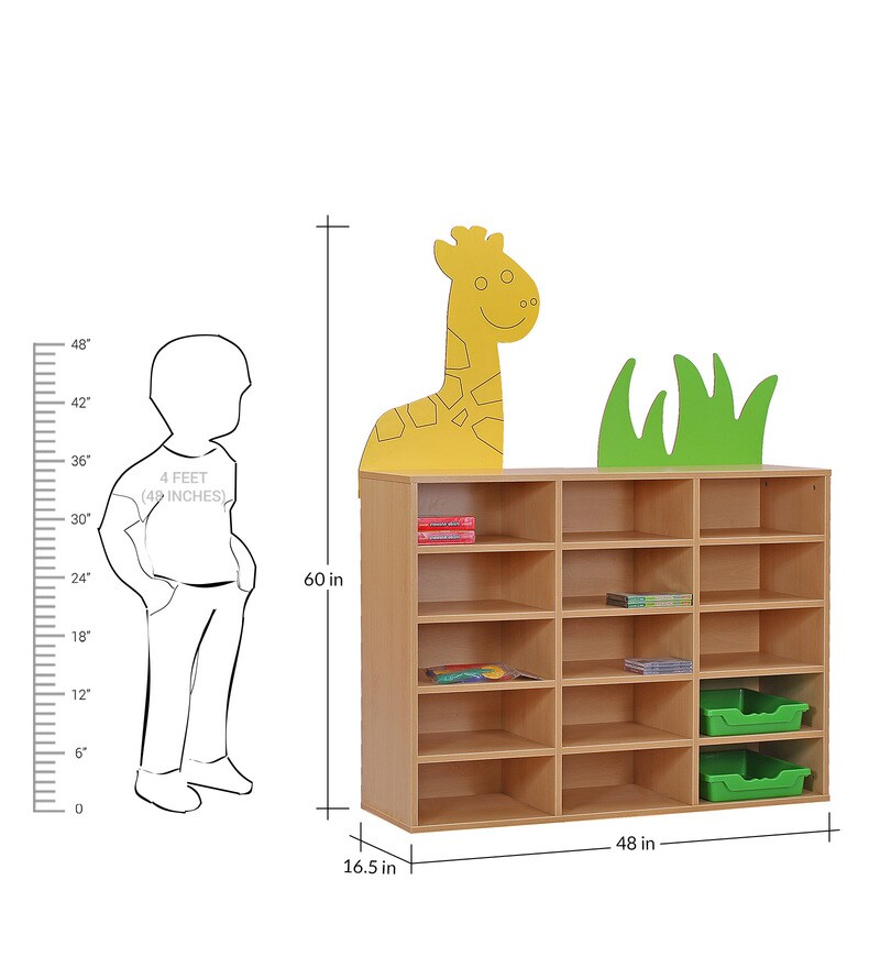 Buy Giraffe Cubby Storage Cabinet By Popcorn Online - Kids Bookshelves ...