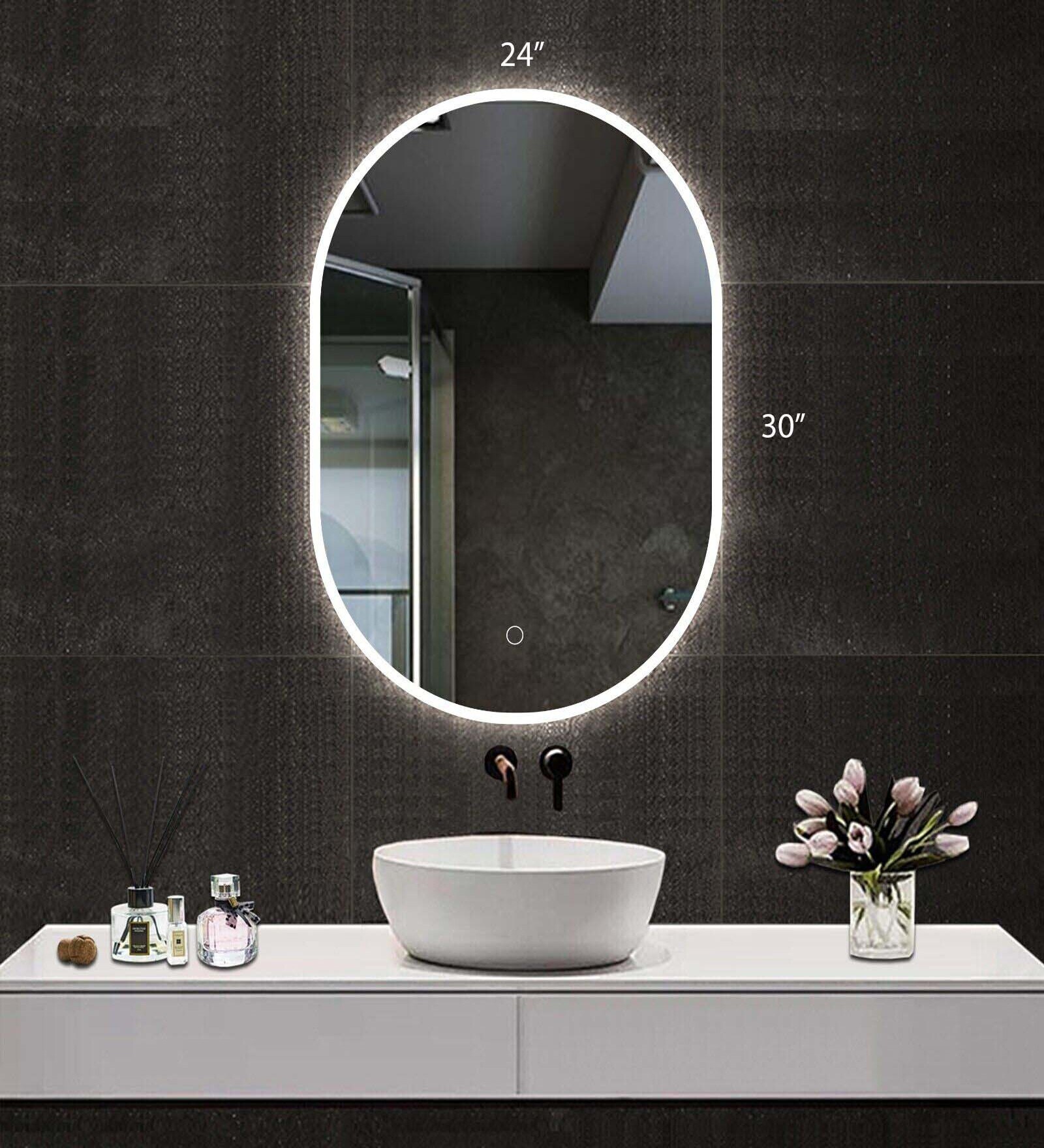 Buy Glasper white PVC LED Wall Mirror at 28% OFF by Mirrorwalla | Pepperfry