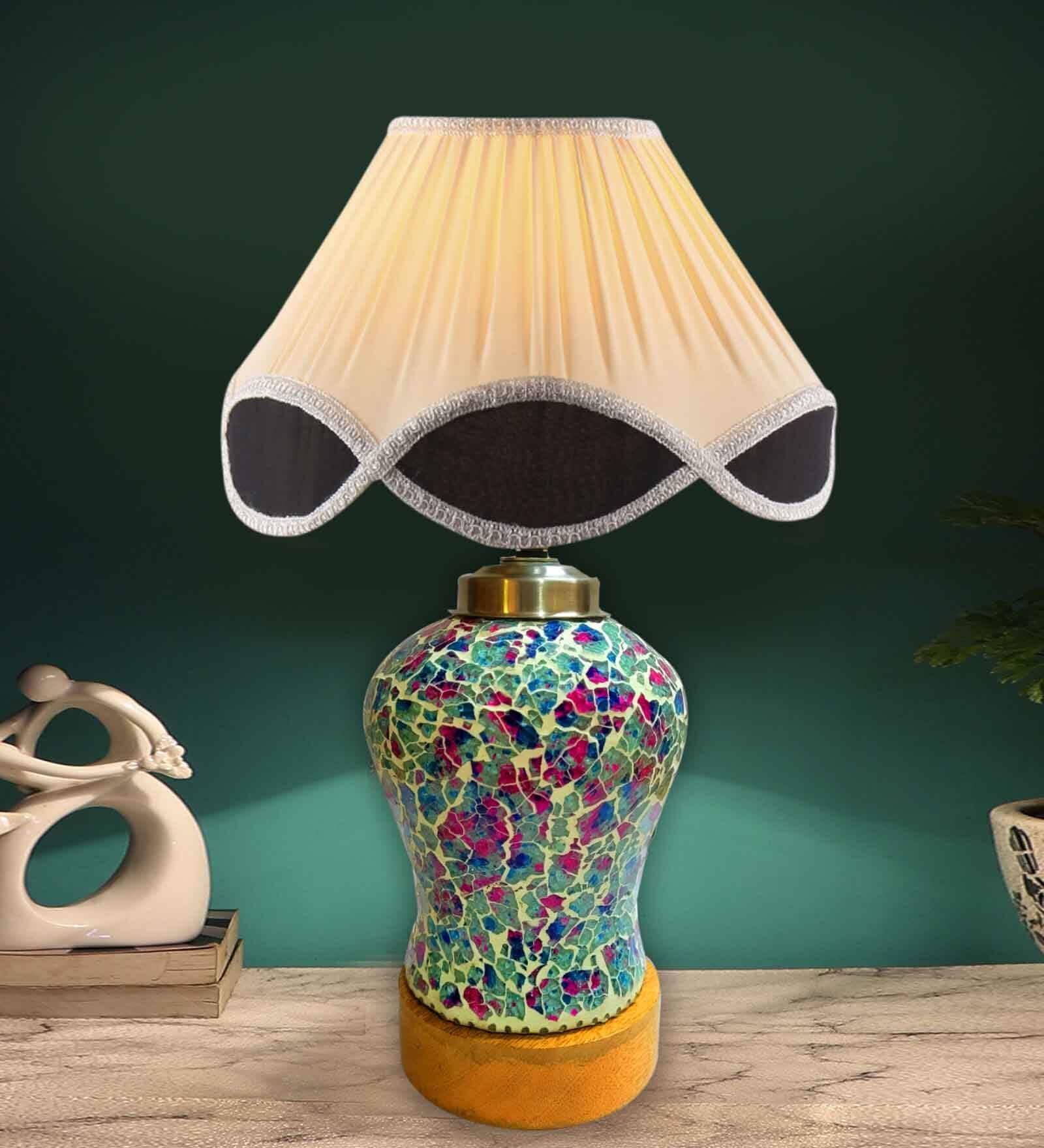 Buy Glass Multicolor Table Lamp at 54% OFF by New Era | Pepperfry
