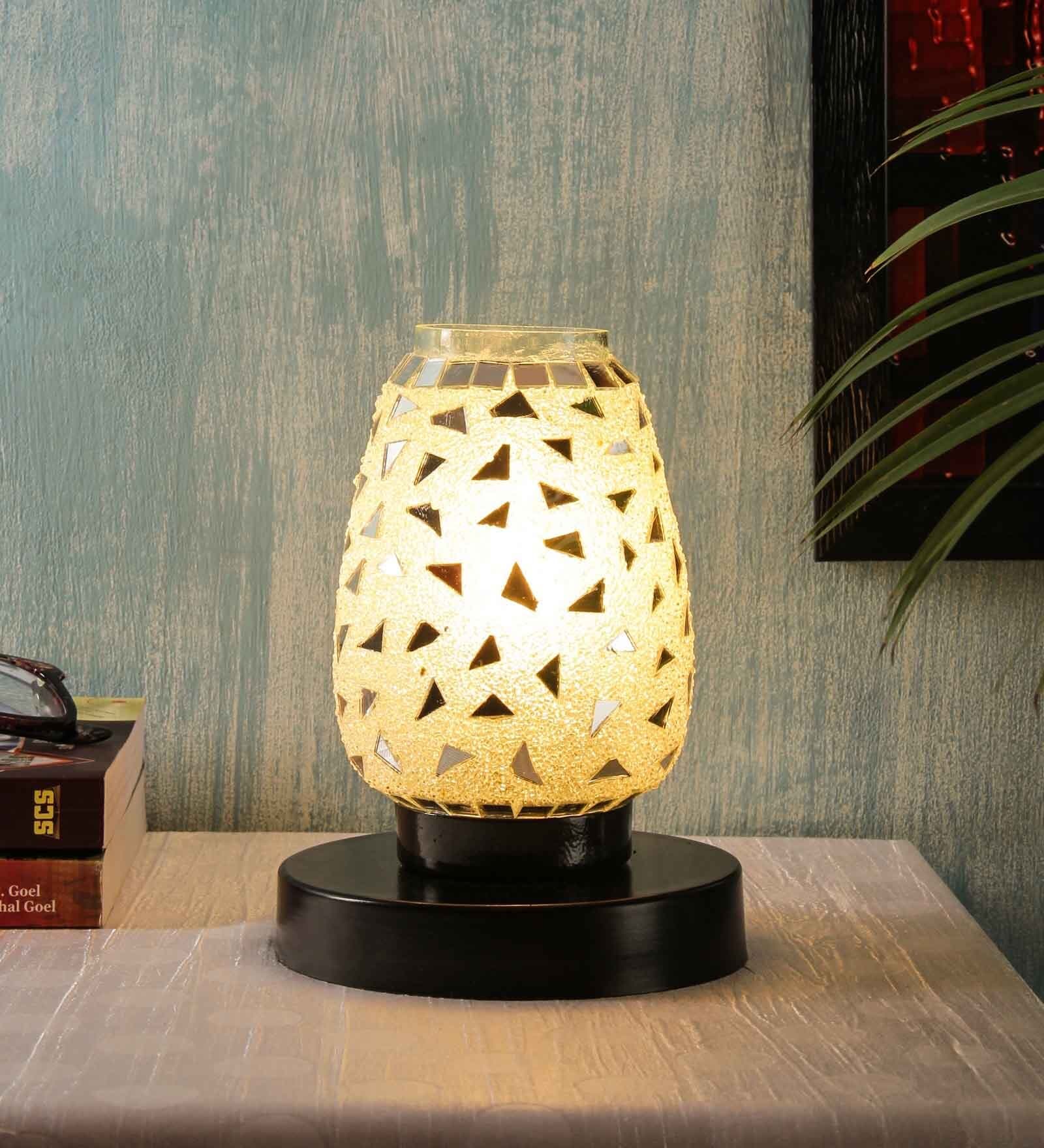 Buy Glass Multicolor Table Lamp at 45% OFF by New Era | Pepperfry