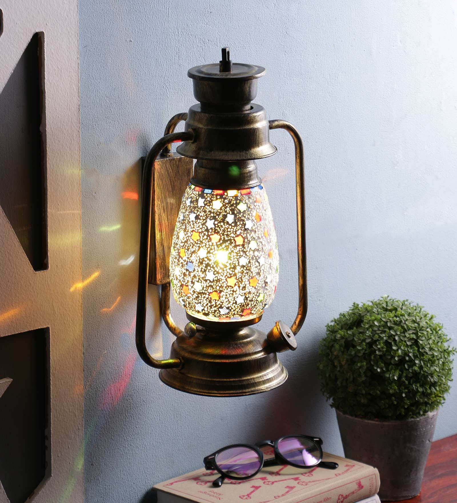 Buy Glass Multicolour Wall Light by New Era at 54% OFF by New Era ...