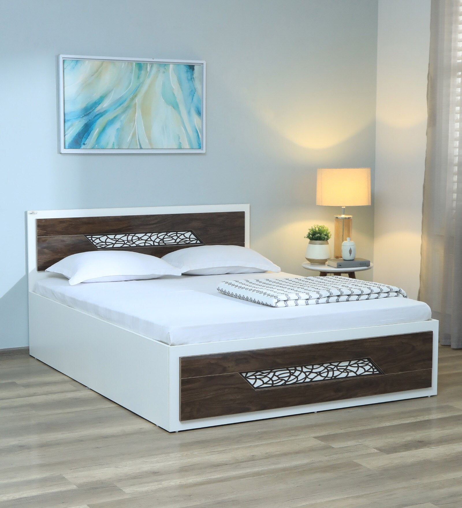 Buy Glaze King Size Bed in Gloss Finish with Box Storage at 23% OFF by ...