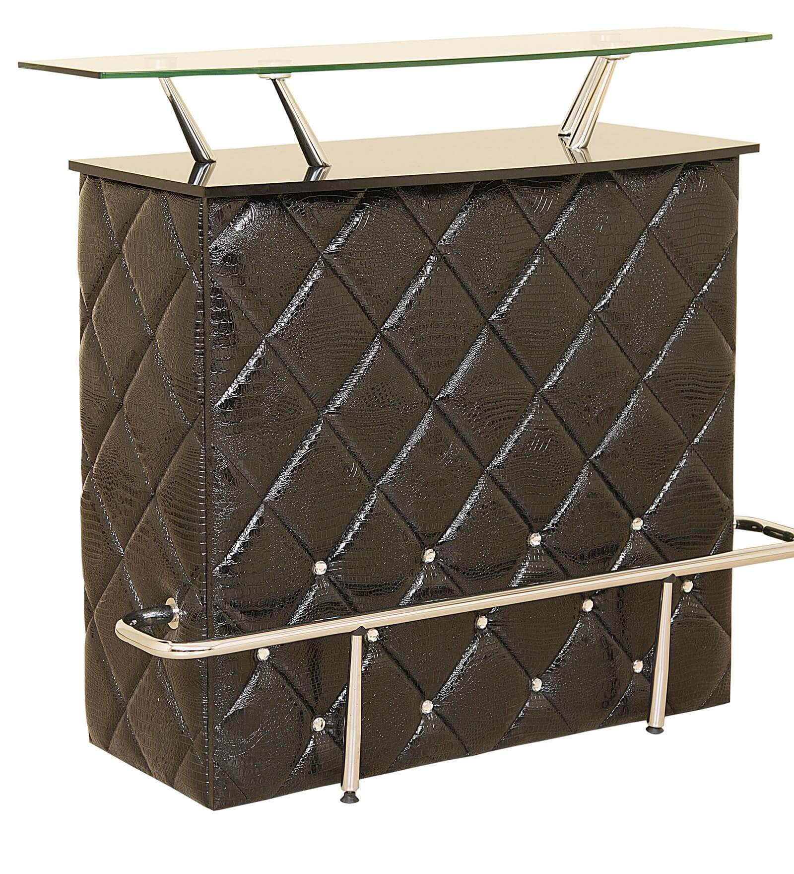 Buy Glen Bar Counter in Black Colour by HomeTown Online - Bar Cabinets ...