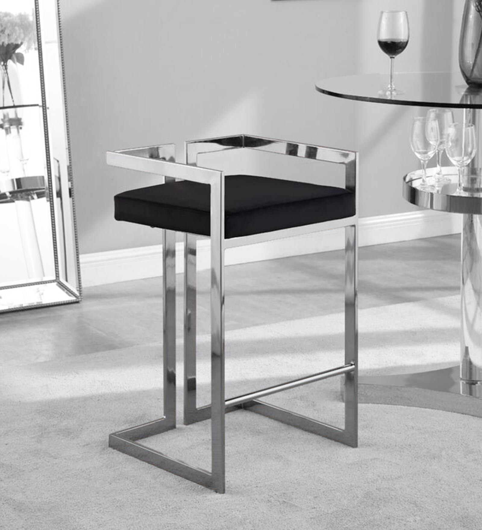 Buy Gleny Bar stool in Black Colour at 50% OFF by Furncasa | Pepperfry