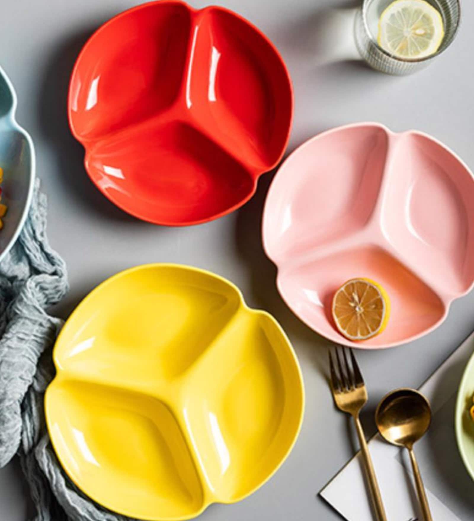 Buy Glossy Round 7.9 Inch Yellow Ceramic Side Plate at 44% OFF by ...