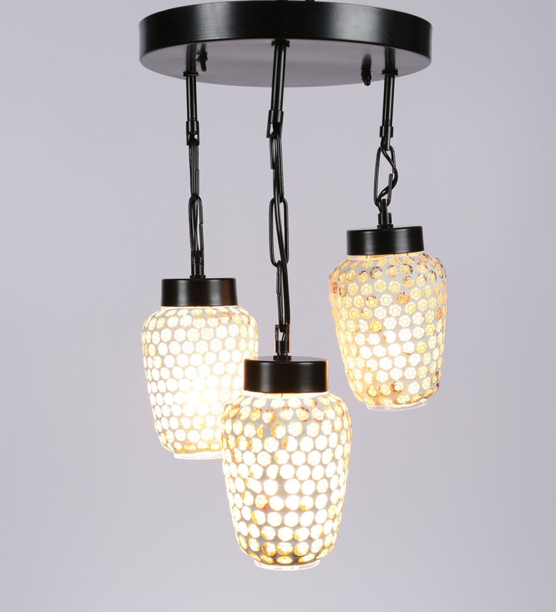 Buy Glass Multicolour Hanging Light by New Era Online - Cluster Hanging ...