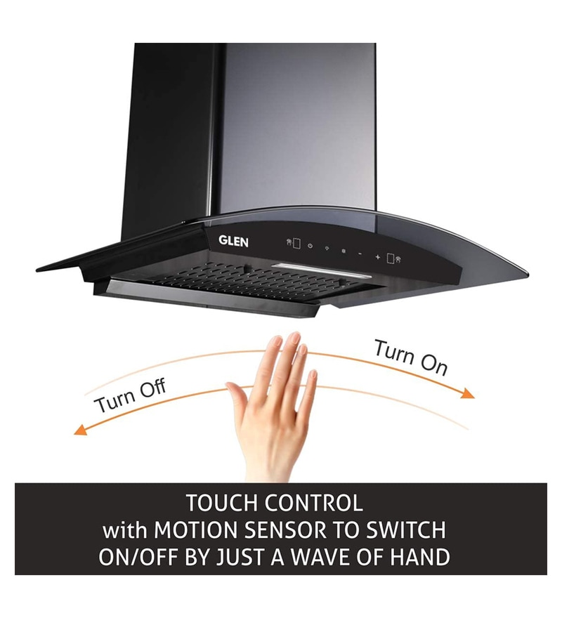 Buy Glen 6060 BL AC 60cm 1200 M3/H Auto Clean Chimney with Motion ...