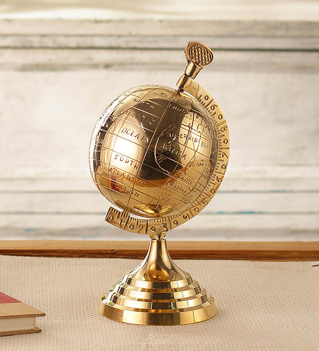 Buy Gold Brass 9 inches Globe by Exim Decor at 6% OFF by Exim Decor ...