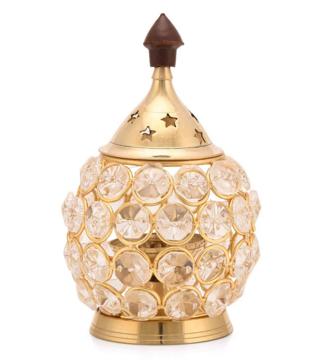 Buy Gold Brass Diya by CraftVatika Online - Diyas - Spiritual - Home ...