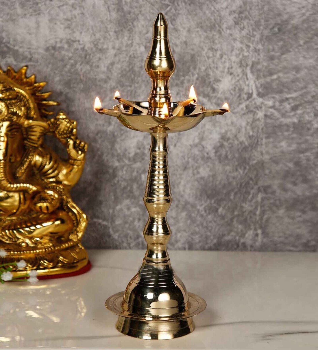 Buy Gold Brass 5 Jyot Diya At 8 OFF By CraftVatika Pepperfry Buy Gold Brass 5 Jyot Diya At 8 OFF By CraftVatika Pepperfry