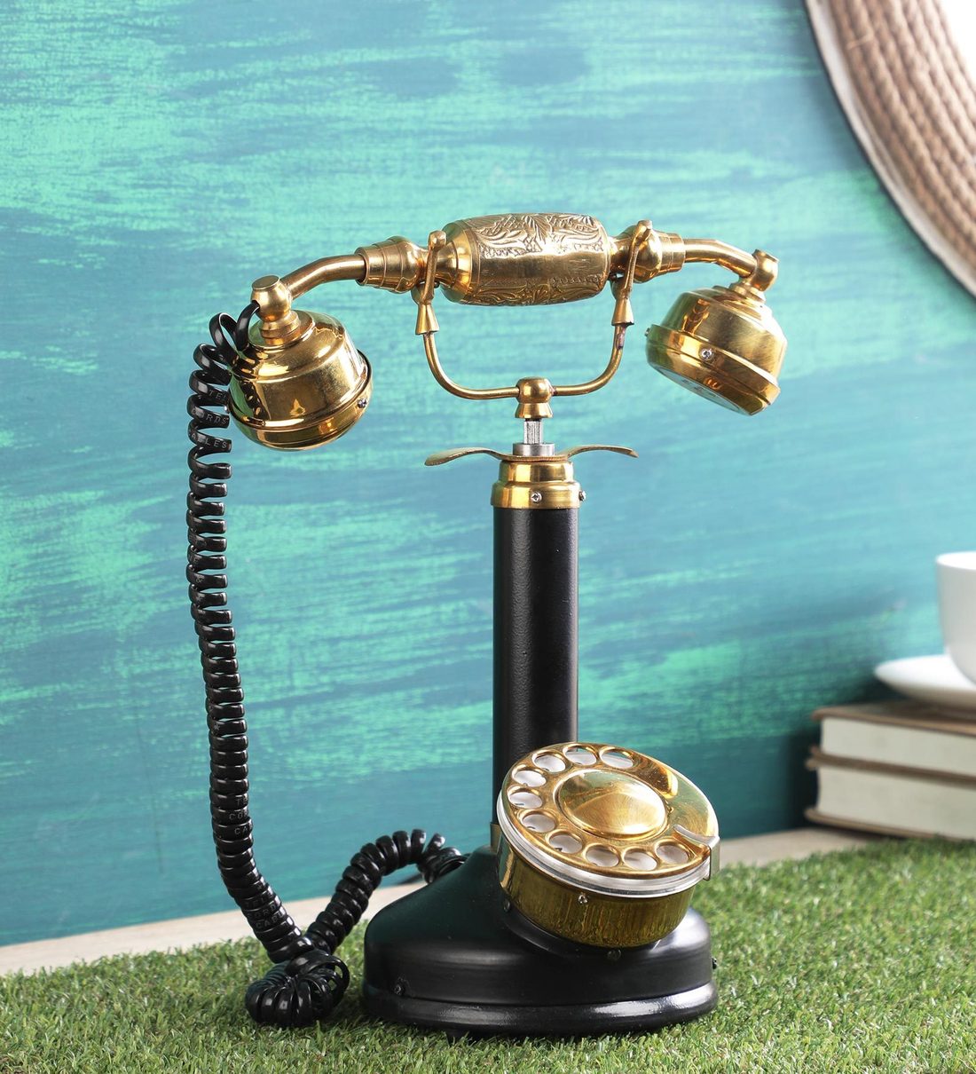 Buy Gold Brass Working Retro Telephone by Weald Heritage at 25% OFF by ...