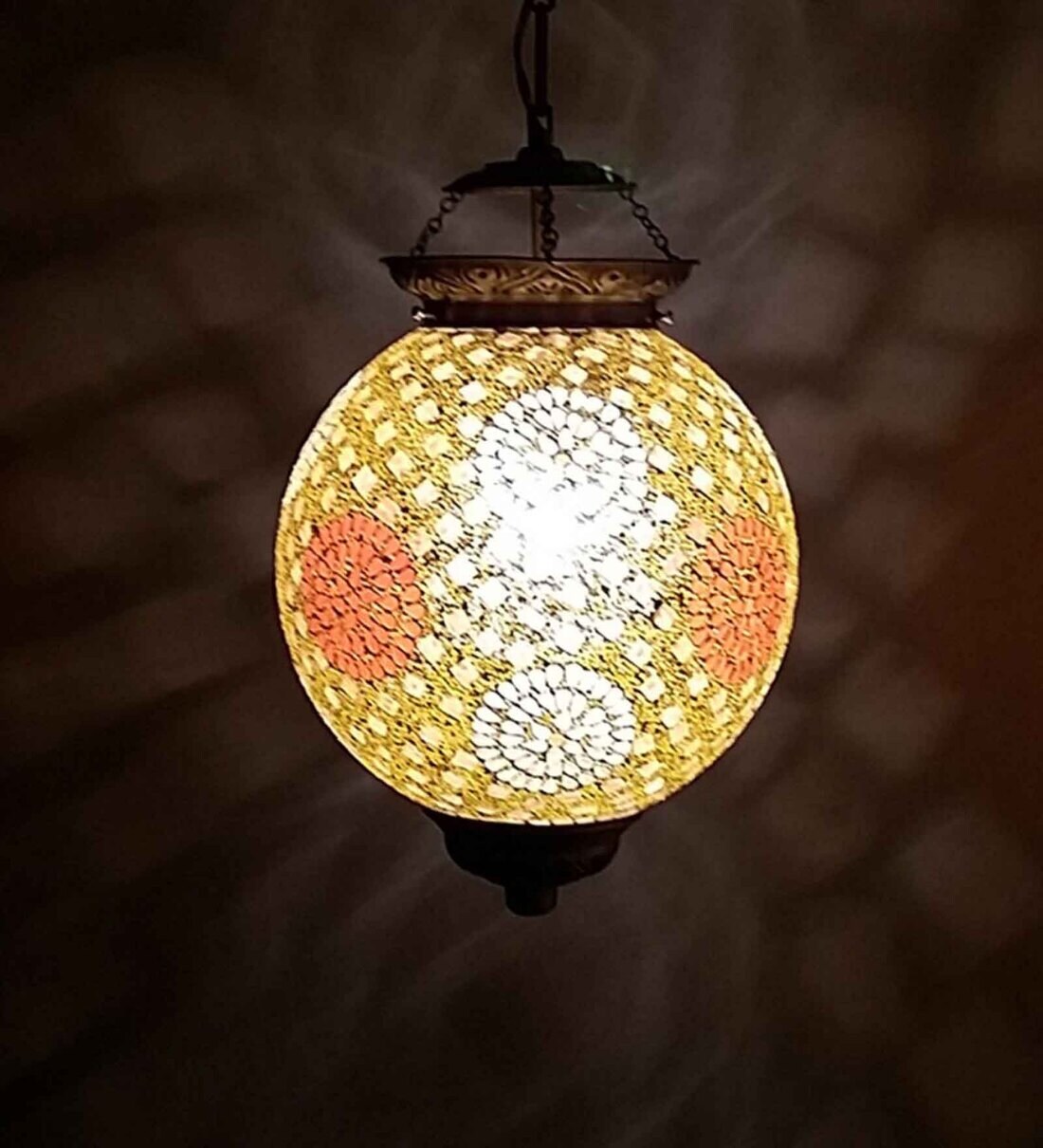 Buy Gold Chandni Tilak Big Hanging Light by Fos Lighting at 40% OFF by ...