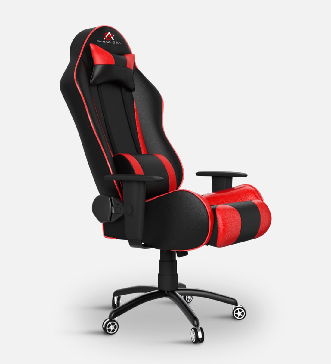 Buy Gold Leatherette Gaming Chair in Red & Black Colour by ASE Gaming ...