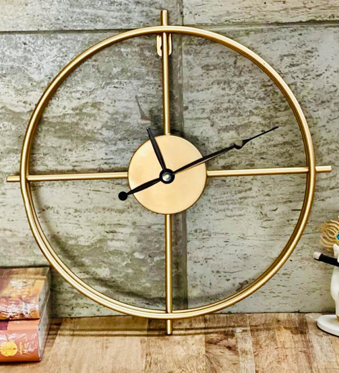 Buy Gold Iron Analog Novelty Wall Clock at 12% OFF by Urban Born ...