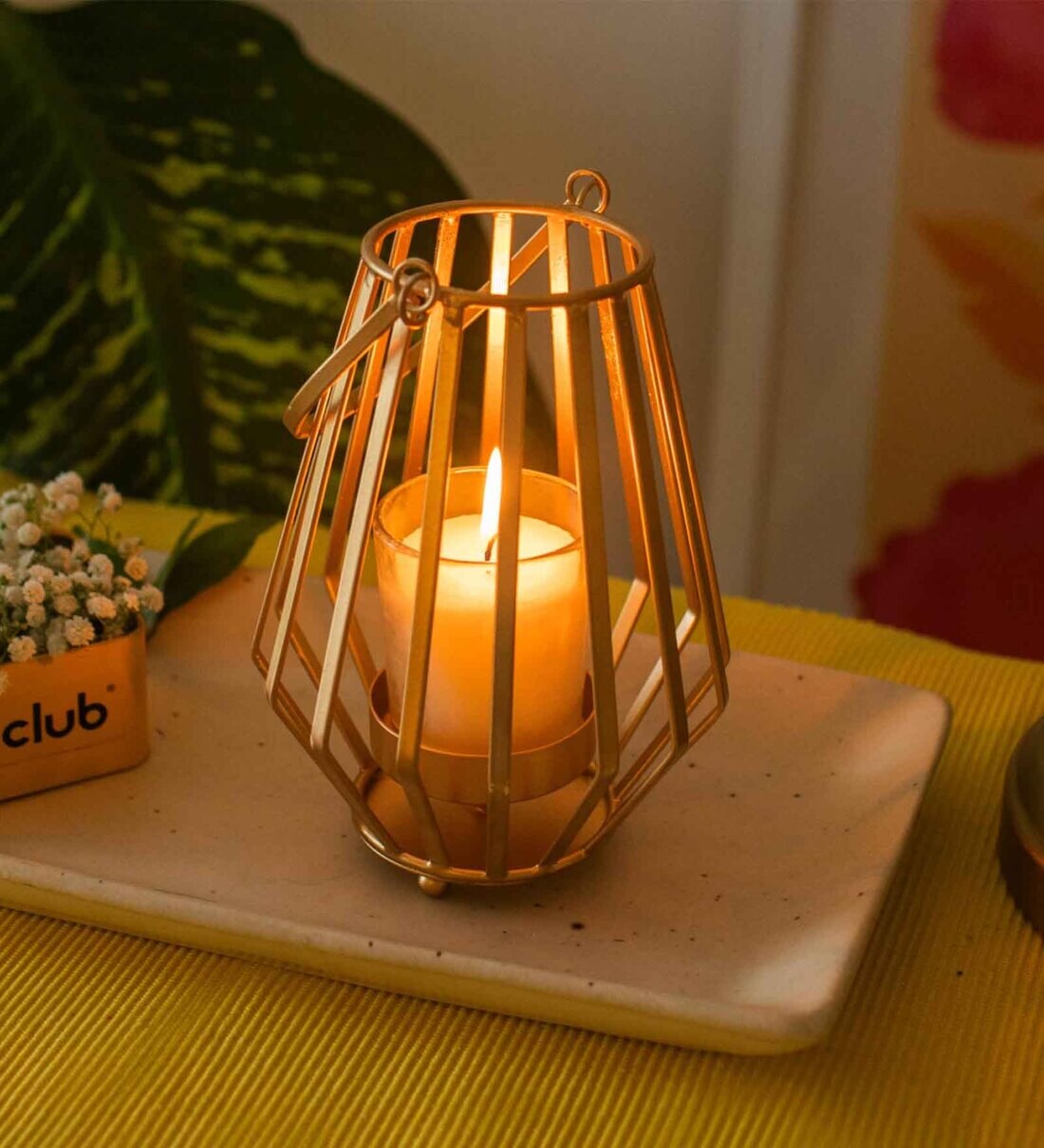 Buy Gold Iron Conical Wire Lantern at 31% OFF by 10Club | Pepperfry
