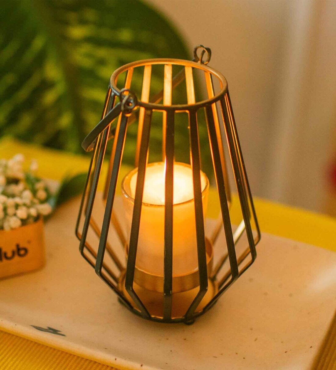 Buy Gold Iron Conical Wire Lantern at 31% OFF by 10Club | Pepperfry