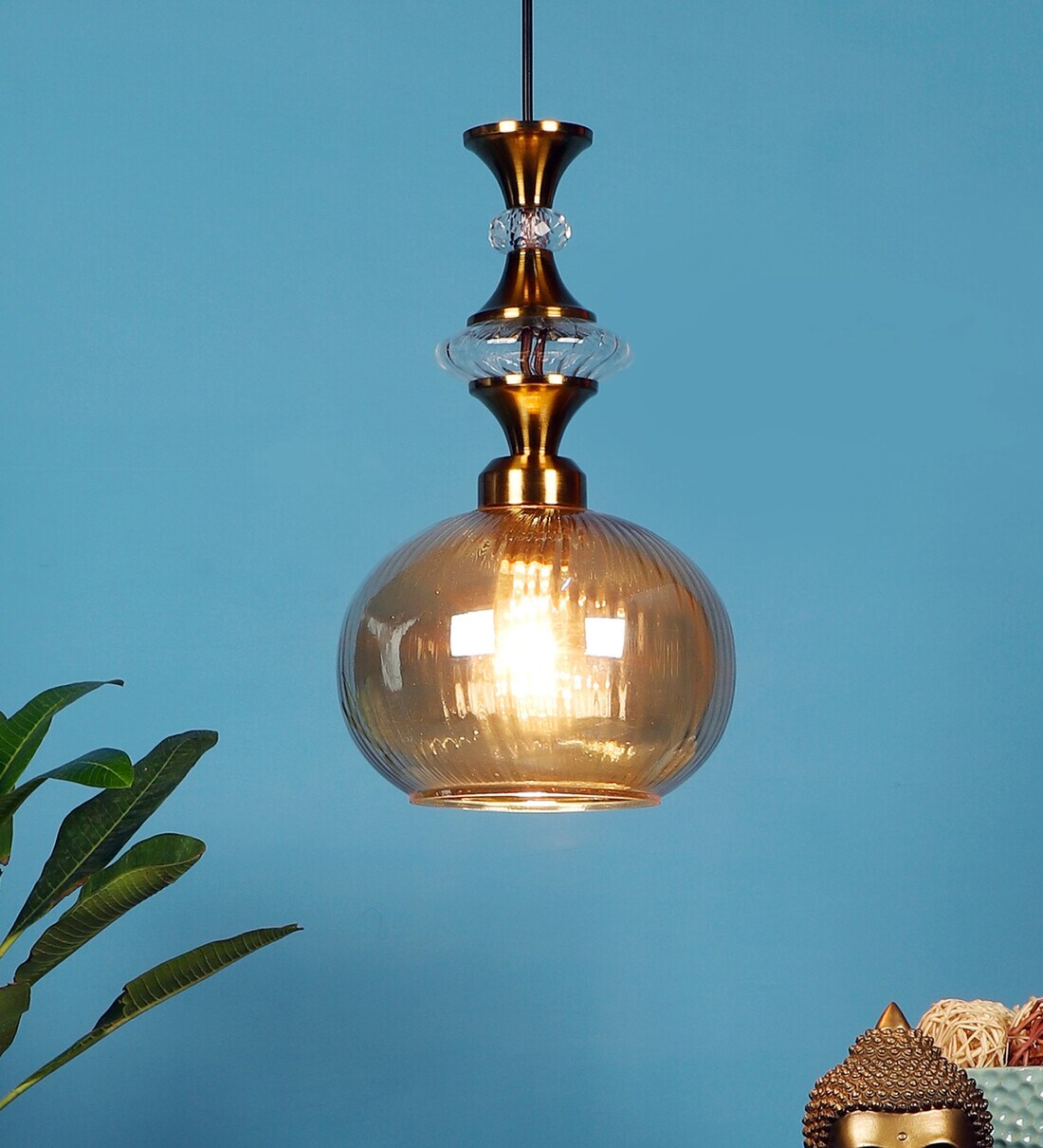 Buy Vitara Gold Iron Hanging Light at 32% OFF by Eliante by Jainsons ...