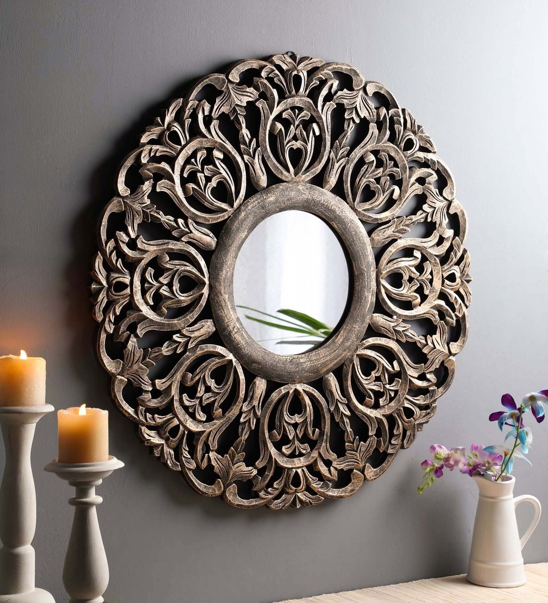 Buy Yellow Mango Wood Dream Decorative Mirror at 11% OFF by The Urban ...