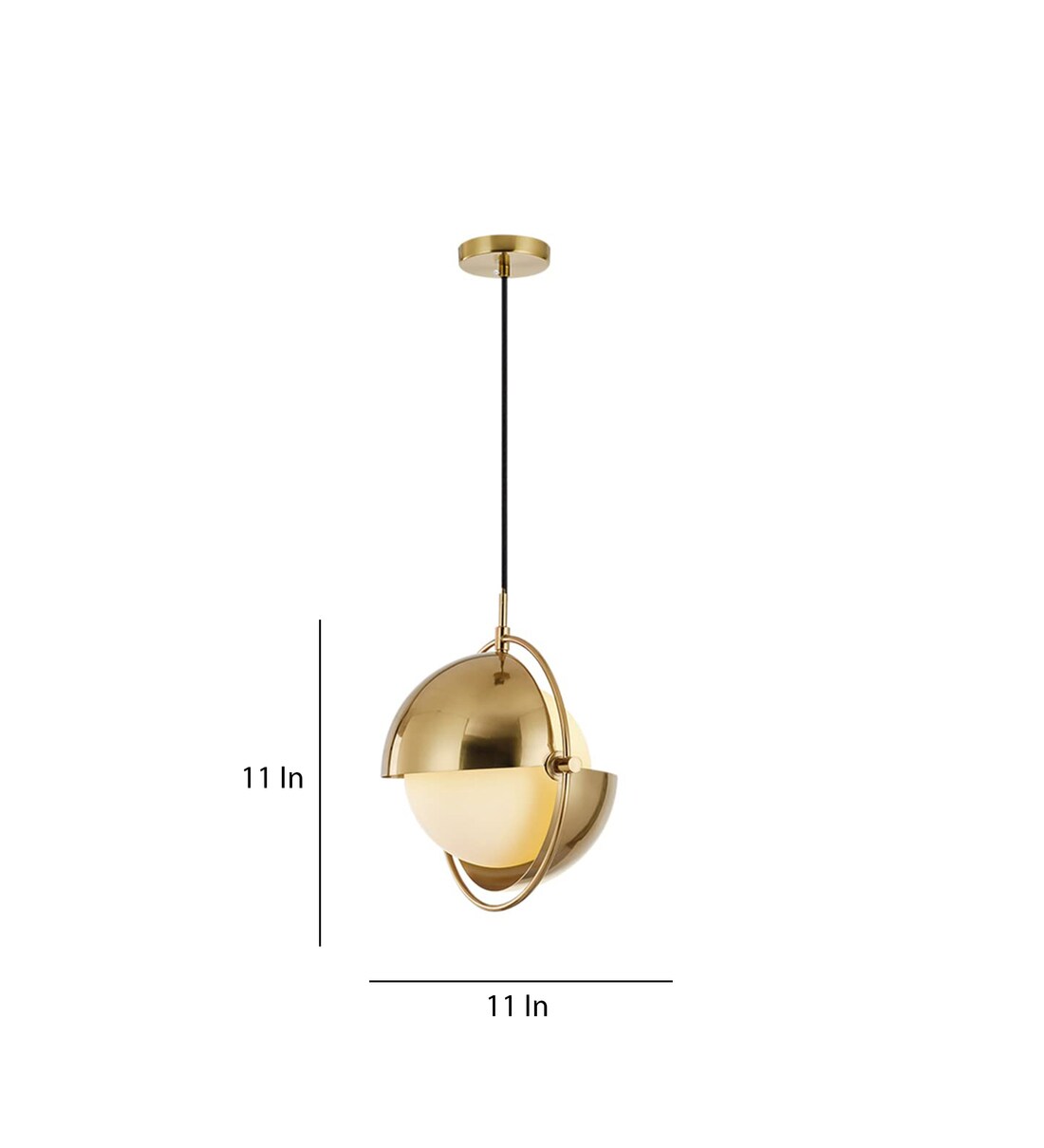 Buy Gold Metal Lovelace Hanging Pendant Light By Wakefit Online ...
