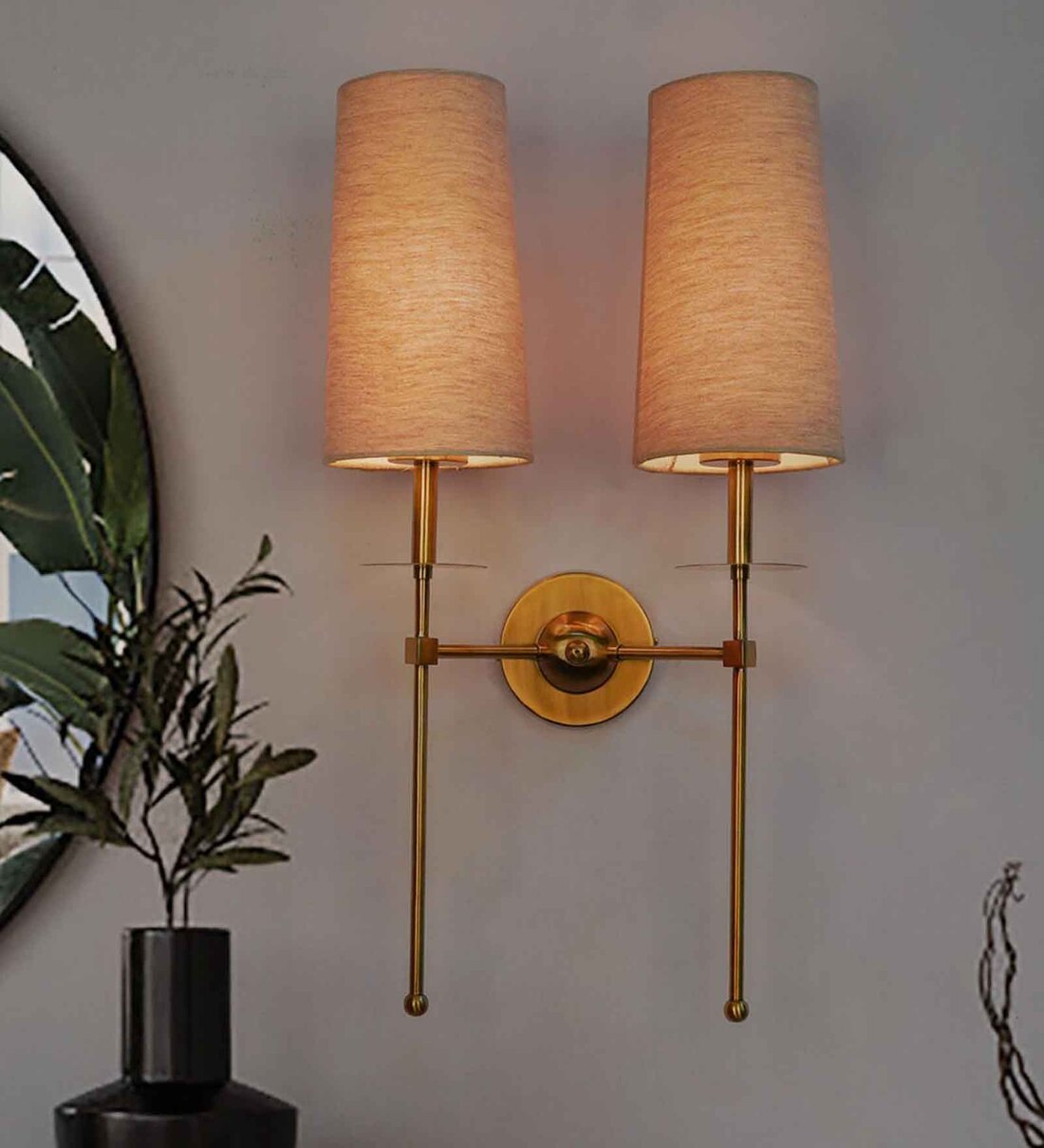 Buy Metal Wallchieres (Gold) at 20% OFF by Fos Lighting | Pepperfry