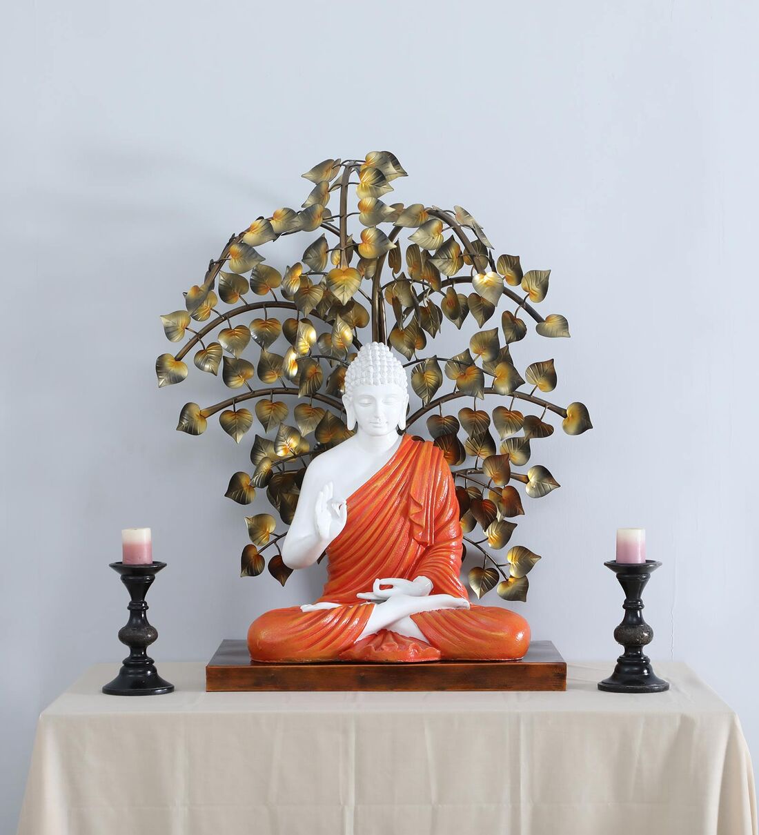 Buy Golden Iron Tree With Bhudha Religious Idol By Malik Design at 23% ...