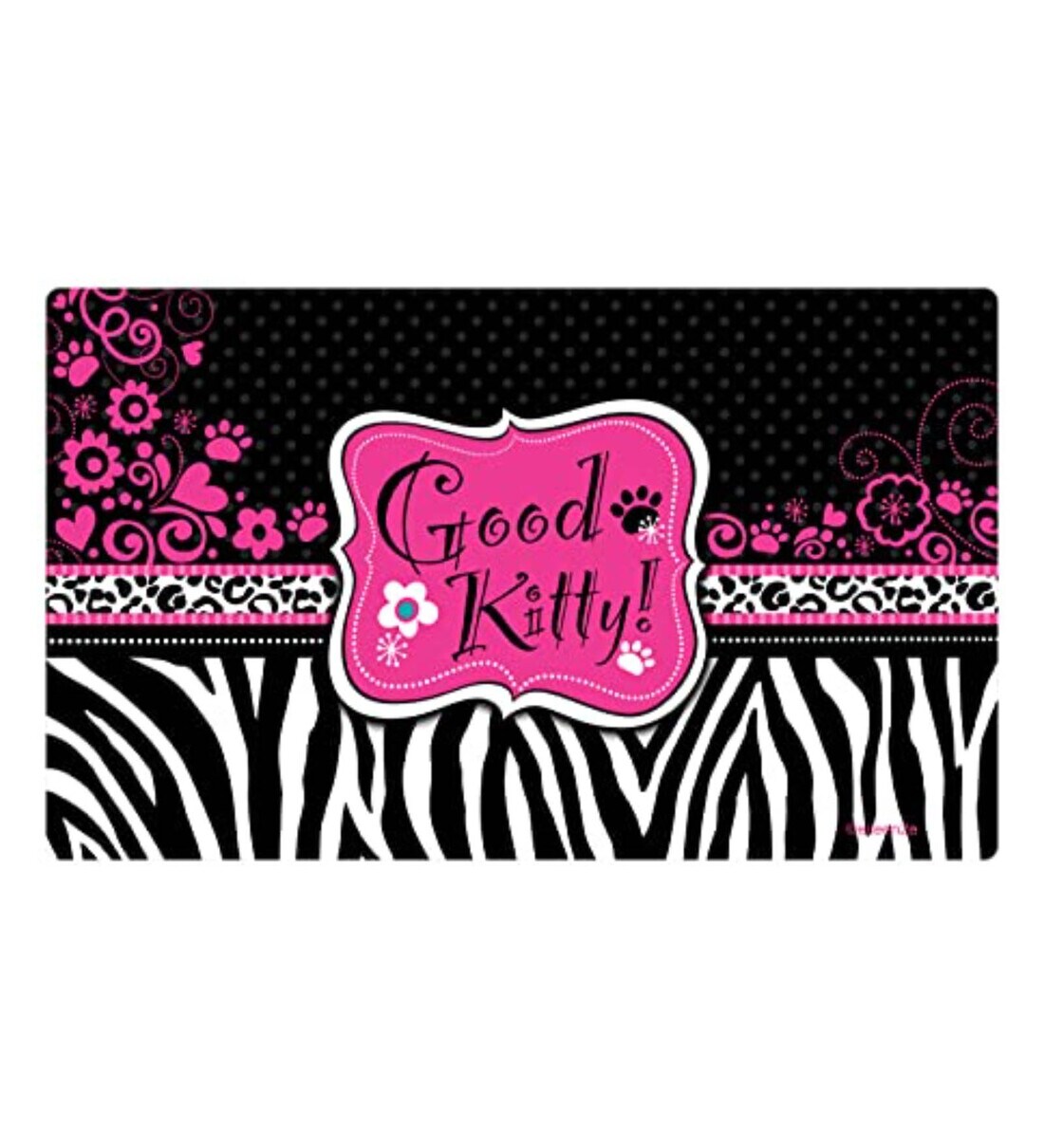 Buy Good Kitty- Small Pink & Black Fabric Cat Pet Mat at 20% OFF by ...