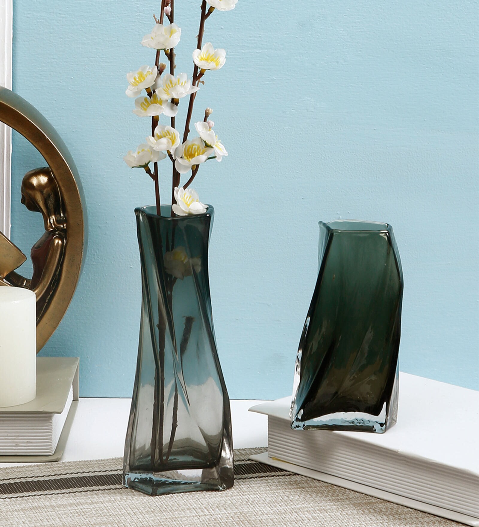 Buy Goblet Shaped Glass Vase Set at 41% OFF by Tayhaa | Pepperfry