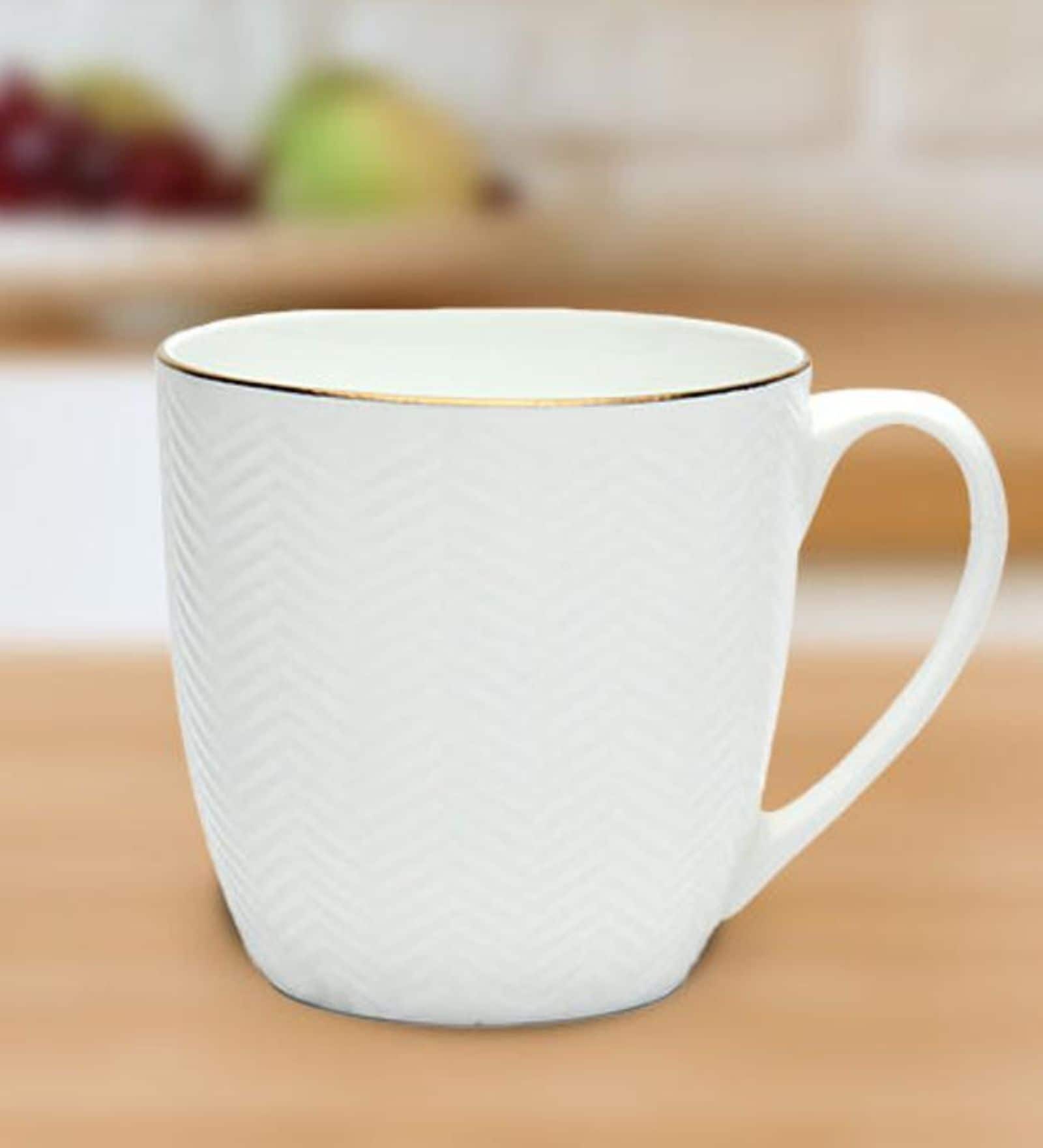 Buy Gold & White 200 Ml Ceramic Coffee Mugs at 27% OFF by @home | Pepperfry