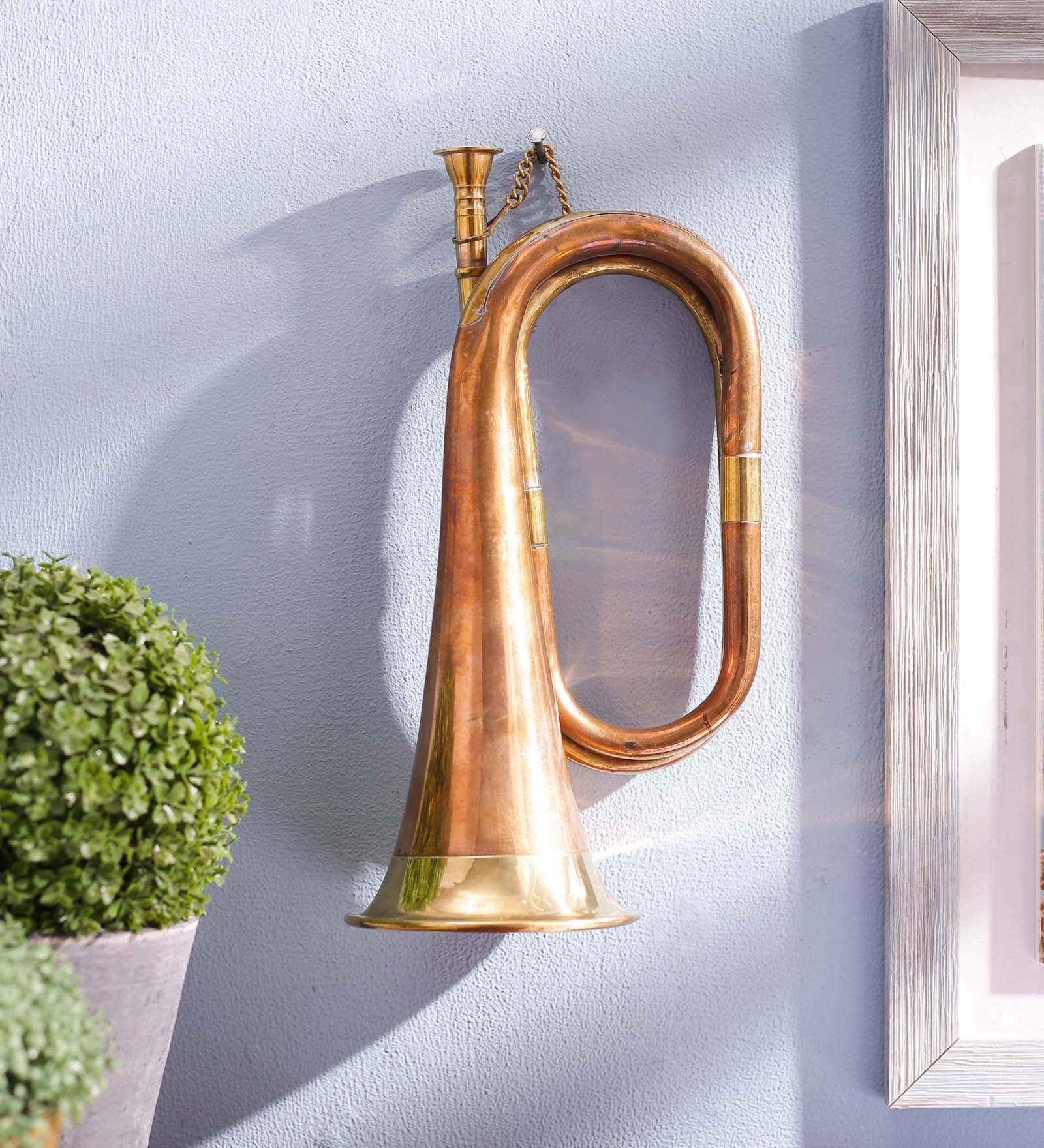 Buy Gold Brass Vintage Bugule Pop Culture Curio by Tucasa Online ...