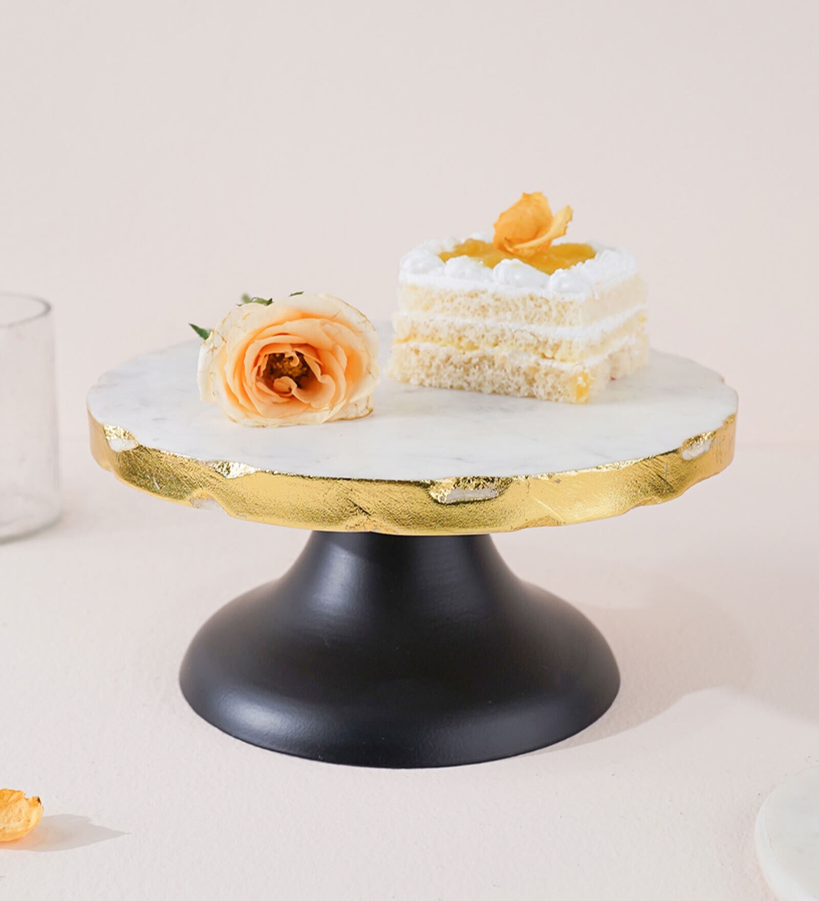 Buy Foiled White & Black Marble & MDF Cake Stand at 41% OFF by ...