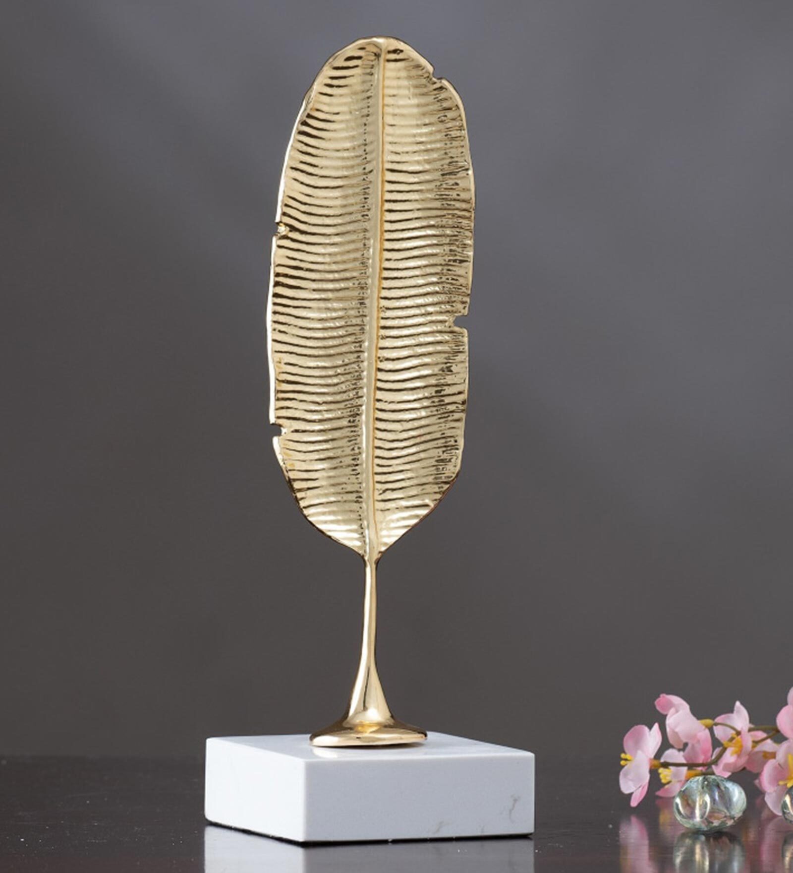 Buy Gold Marble Table Showpiece By La Muse at 40% OFF by La Muse ...