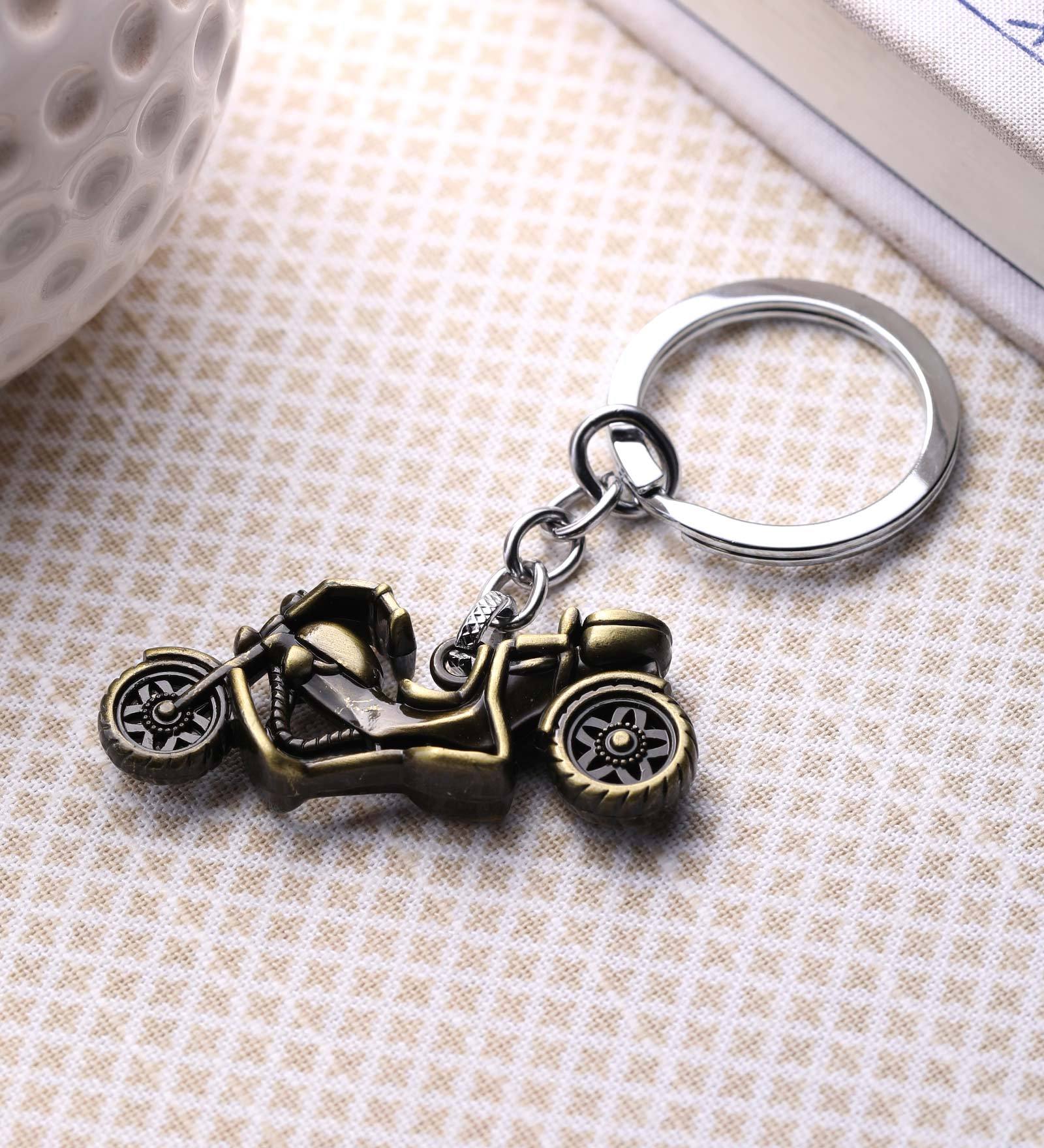 Buy Gold Metal Bike Key Chain By Exim D cor Online - Keychains - Table ...