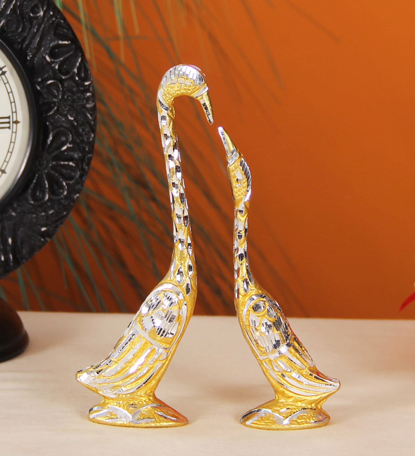 Buy Gold Metal Bird Figurines Set of 2 by Handicrafts Paradise at 21% ...