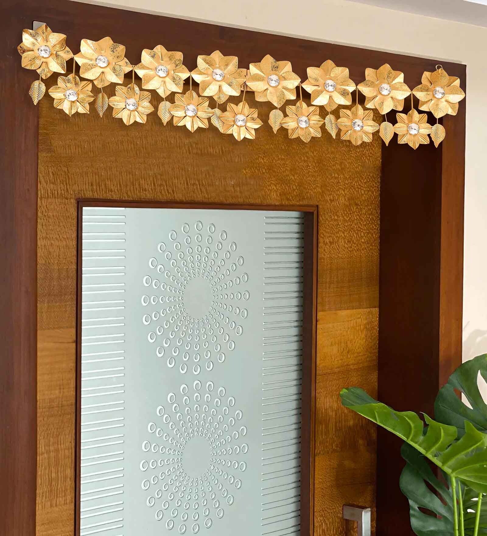 Buy Gold Metal Hanging Toran at 100% OFF by The Home Co. | Pepperfry