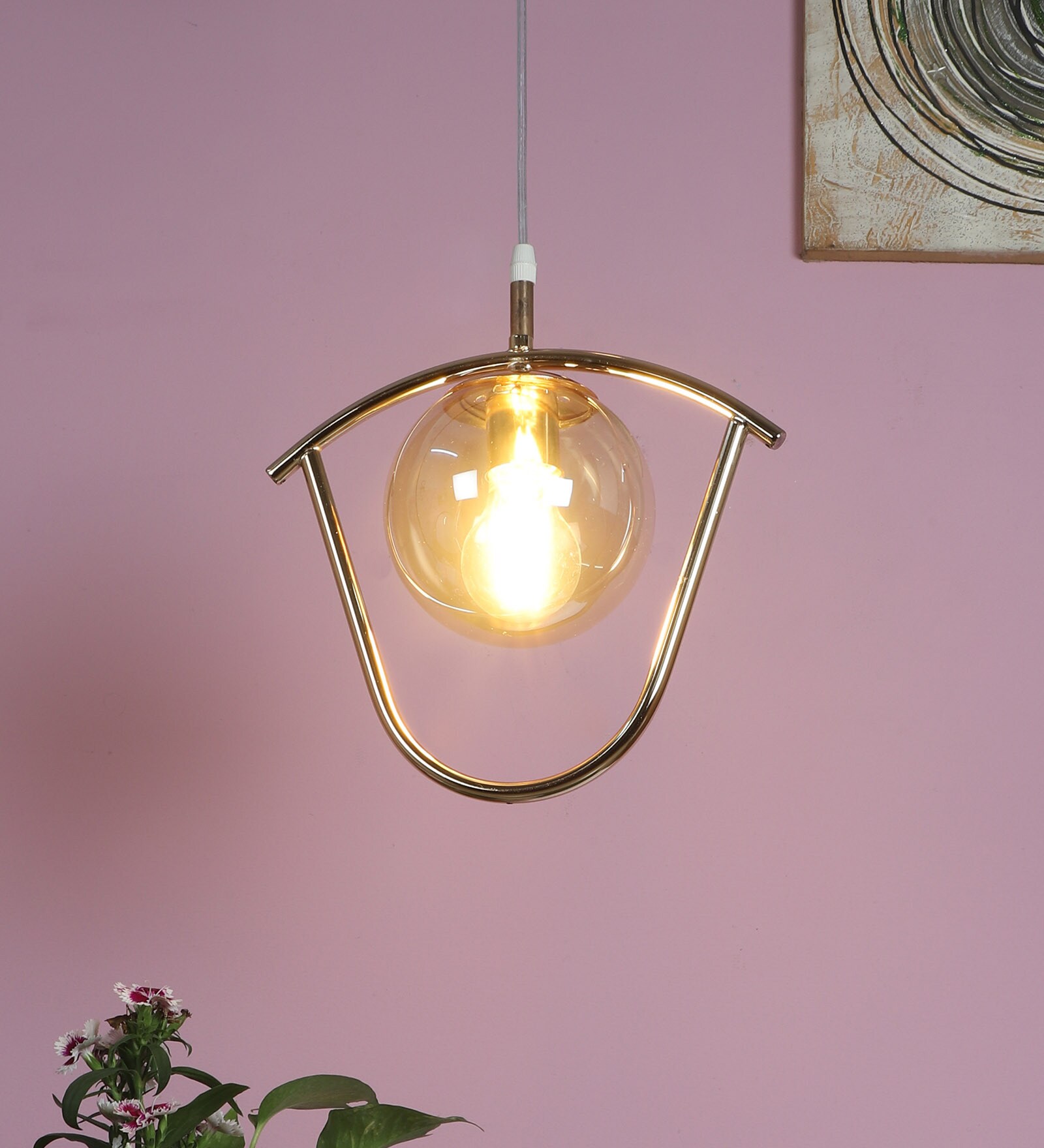 Buy Gold Mild Steel Hanging Light at 9% OFF by LeArc Designer Lighting ...