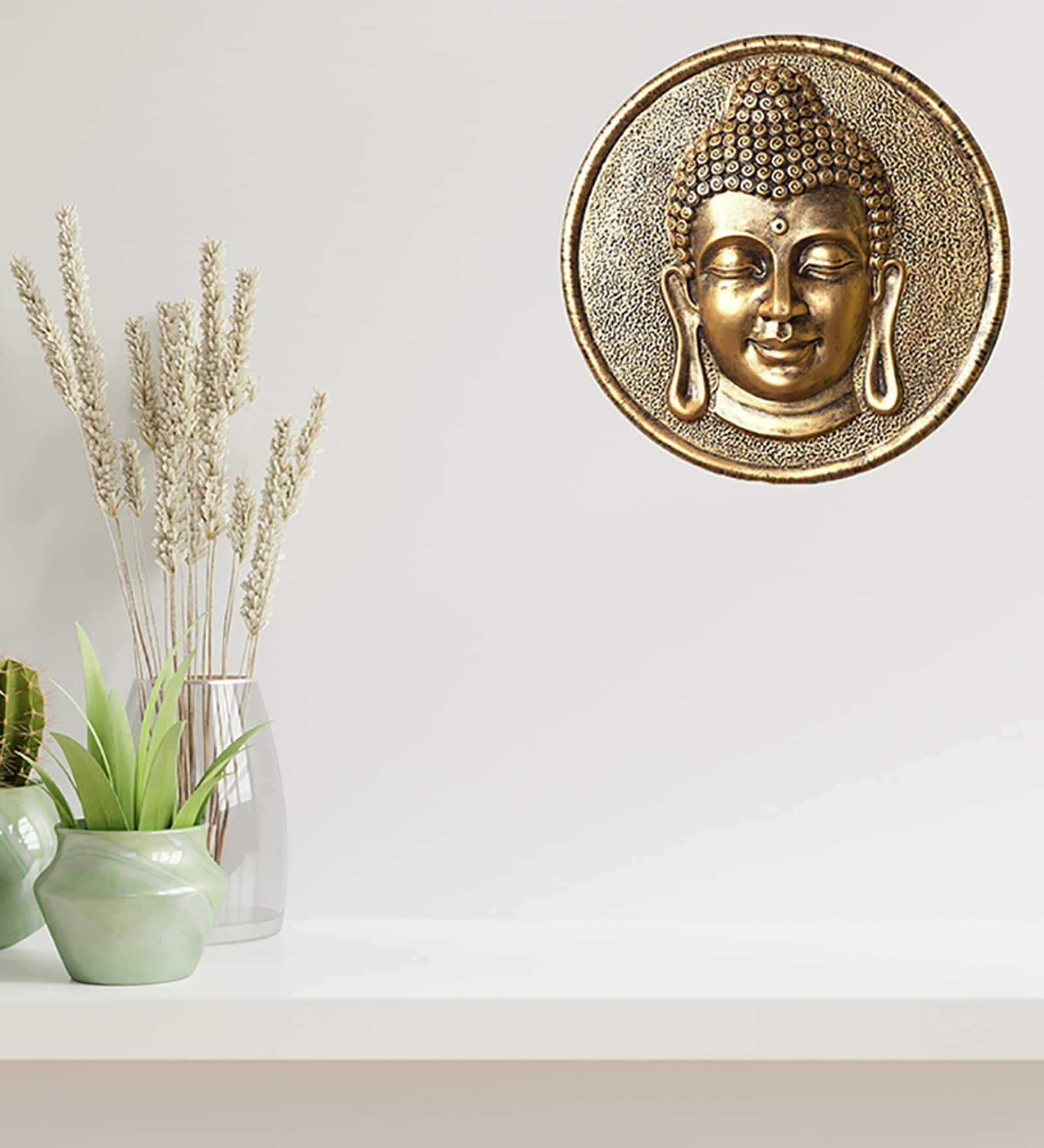 Buy Gold Polyresin Buddha Face Feng Shui by The Karak at 49% OFF by ...