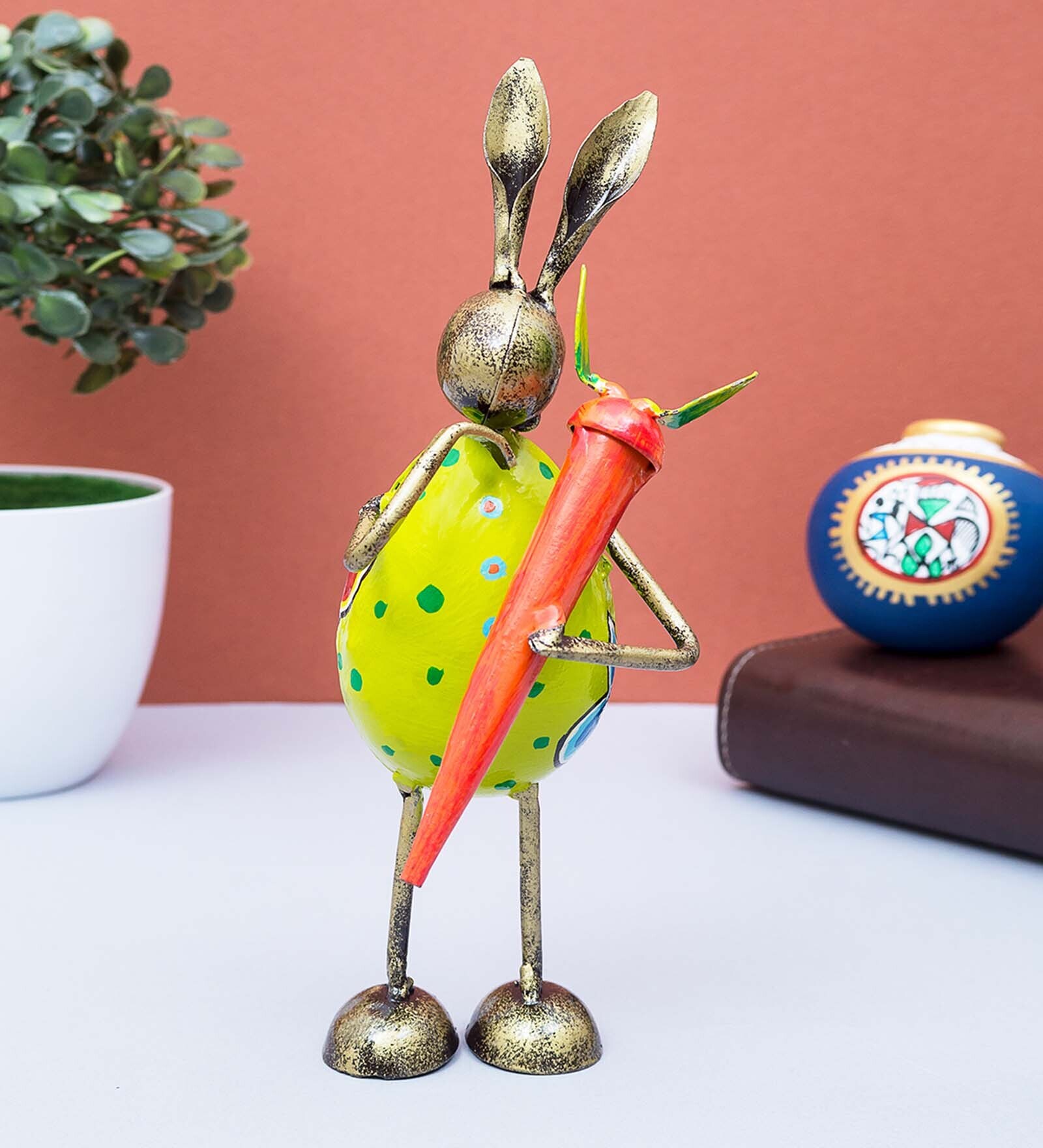 Buy Gold Tone Rabbit Metal Table Accent at 70% OFF by Golden Peacock ...