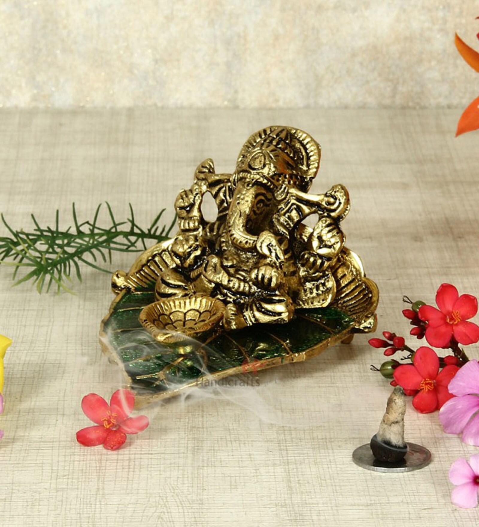 Buy Golden Aluminium Festive Diya at 33% OFF by Handicrafts Paradise ...