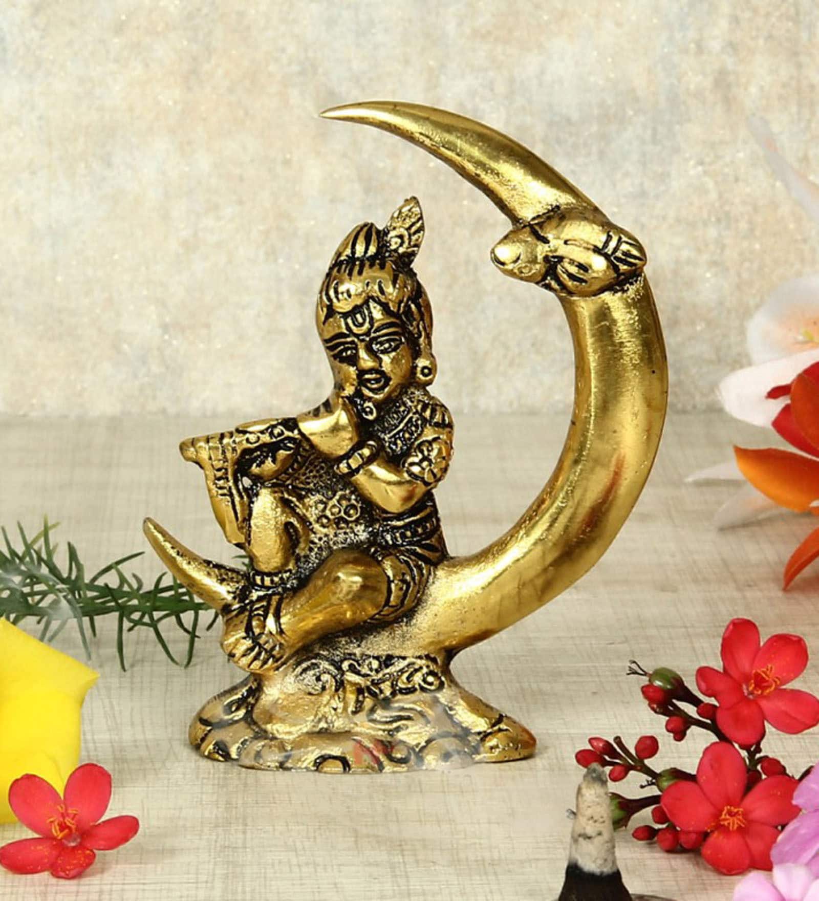 Buy Golden Aluminium God Idol at 29% OFF by Handicrafts Paradise ...