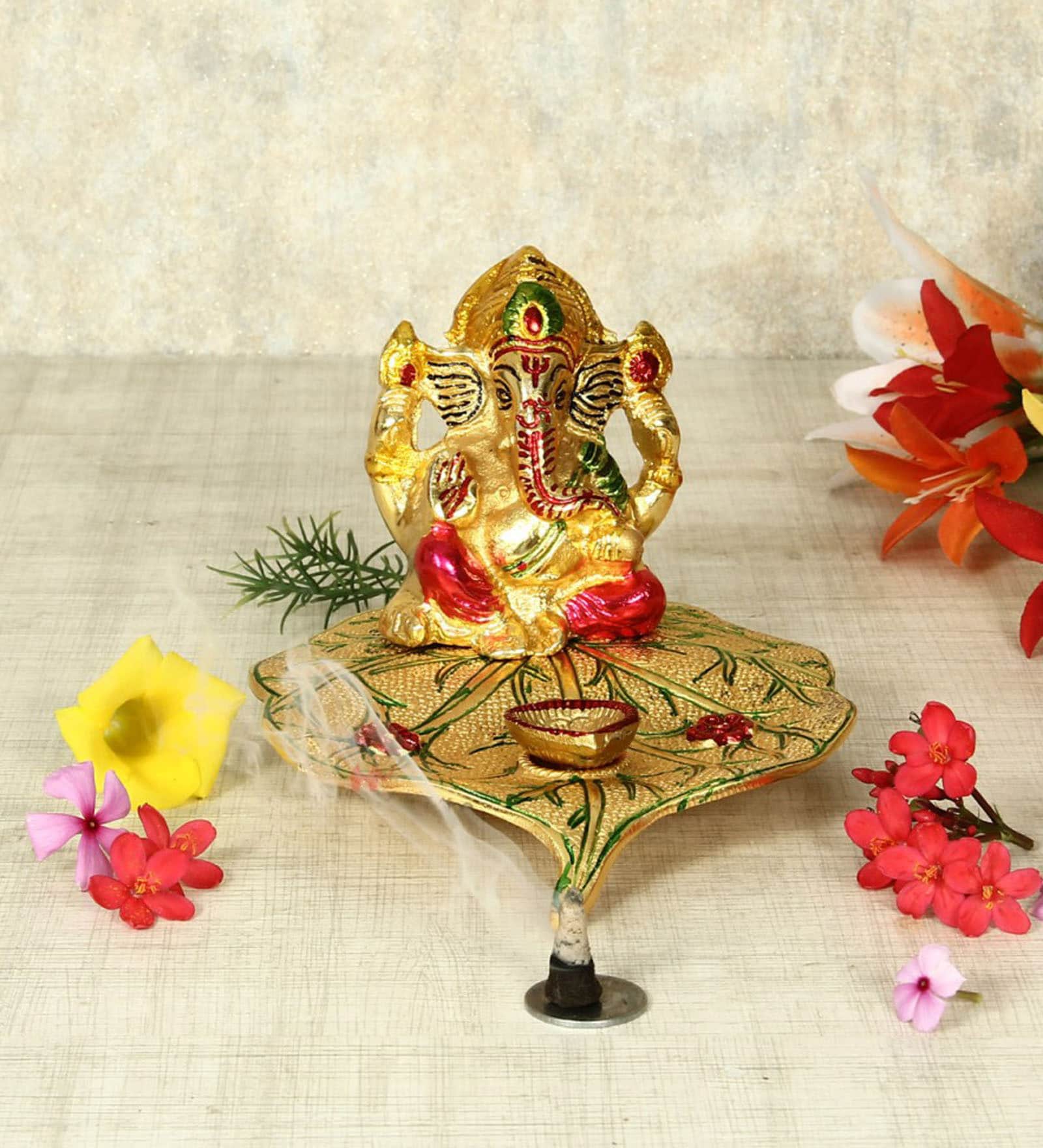 Buy Golden Aluminium God Idol at 31% OFF by Handicrafts Paradise ...