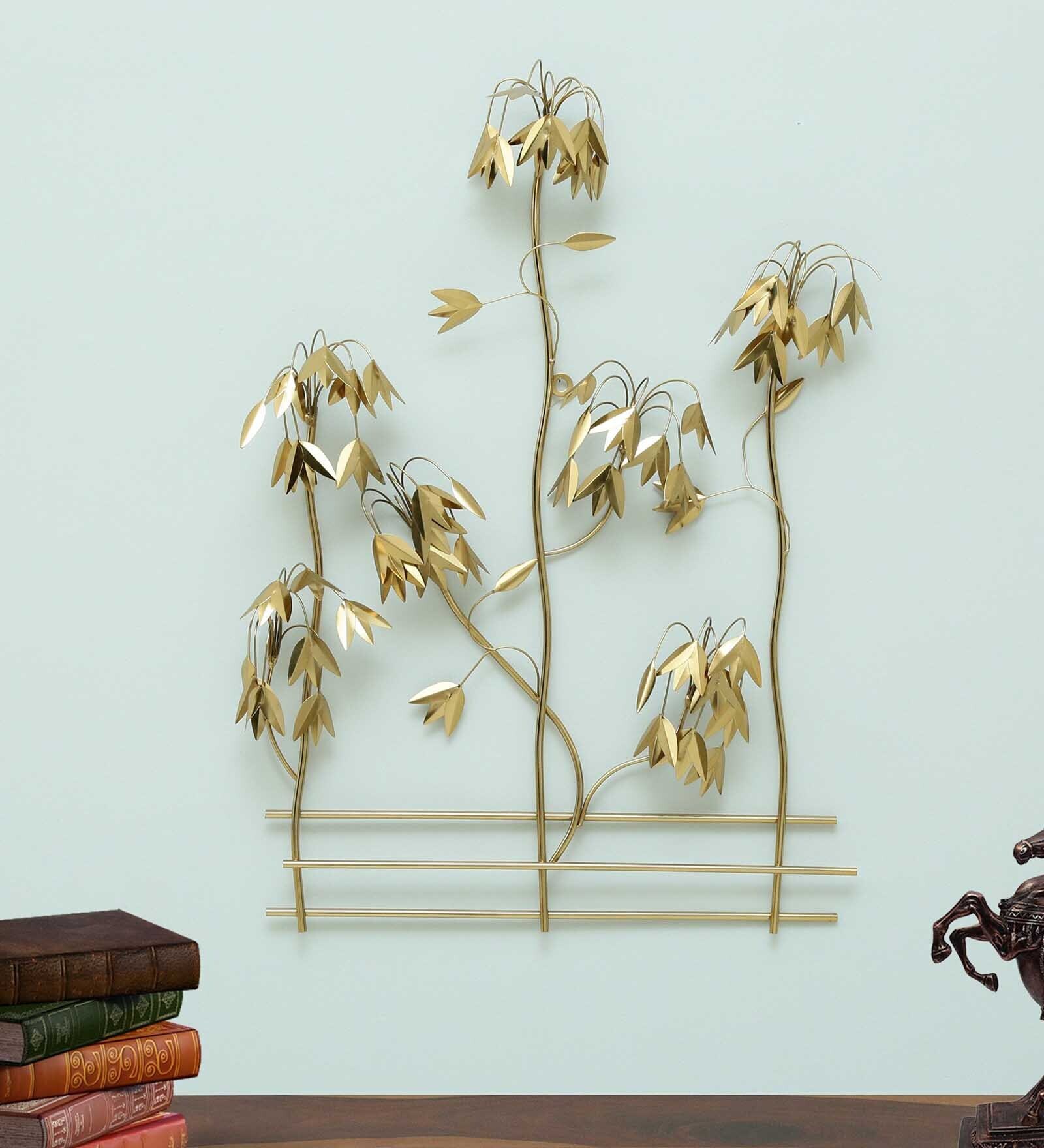 Buy Golden Iron Euro Rossy Gold Tree Wall Decor at 32% OFF by Vedas ...