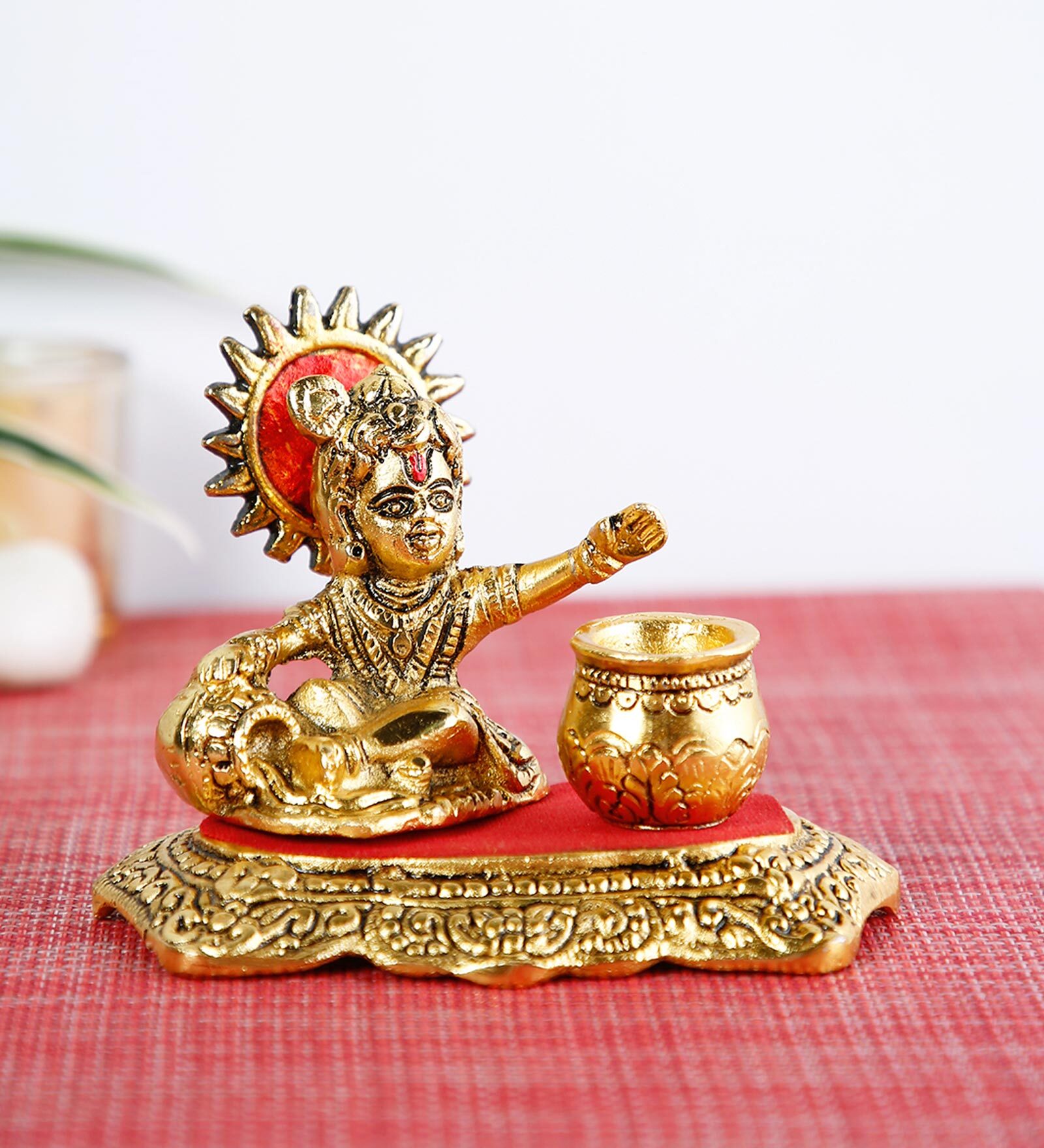 Buy Golden Metal 3.5 Inches Krishna Statue at 23% OFF by CraftVatika ...