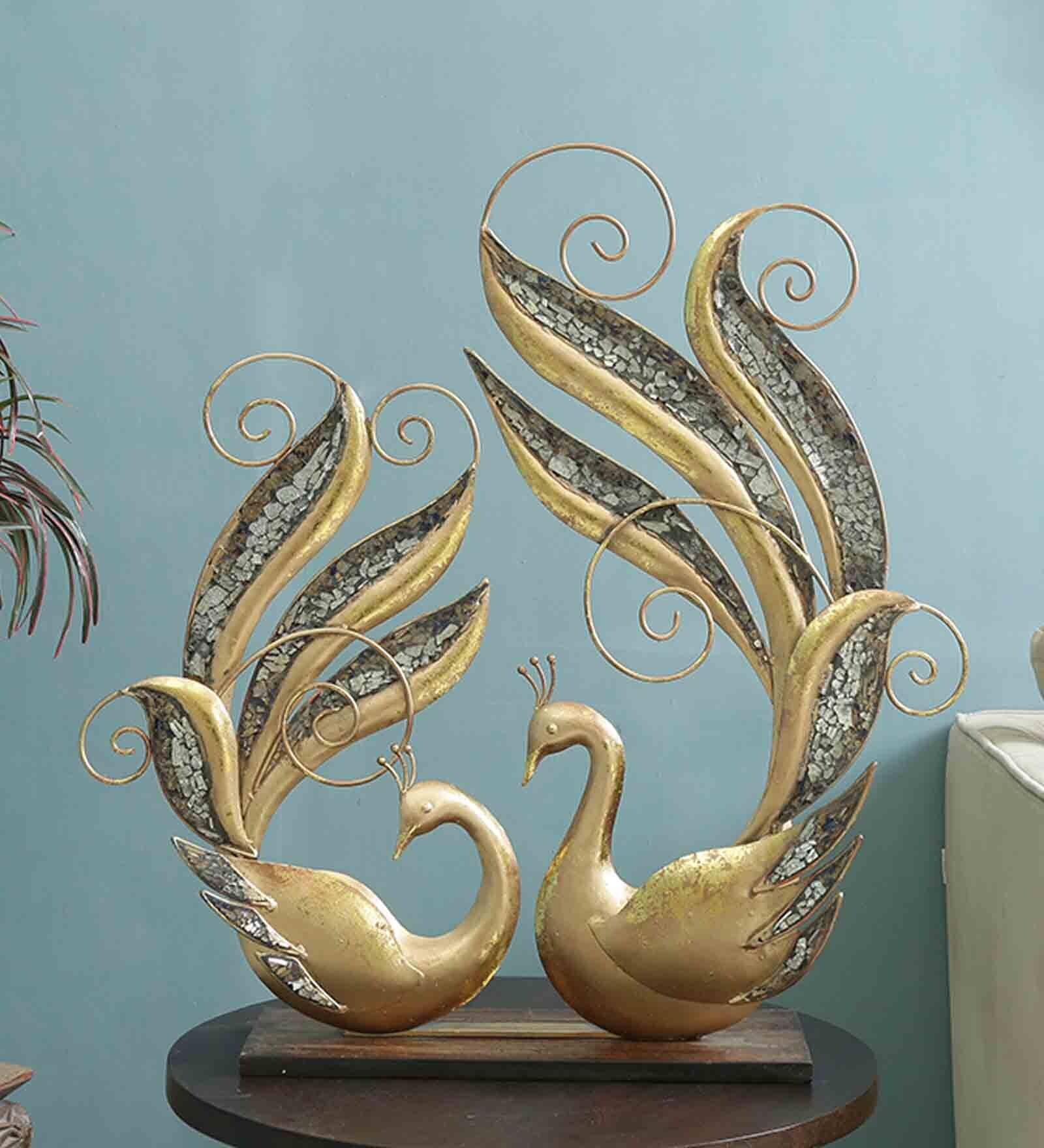 Buy Golden Peacock Table Decor By The Shining Rays at 23% OFF by The ...