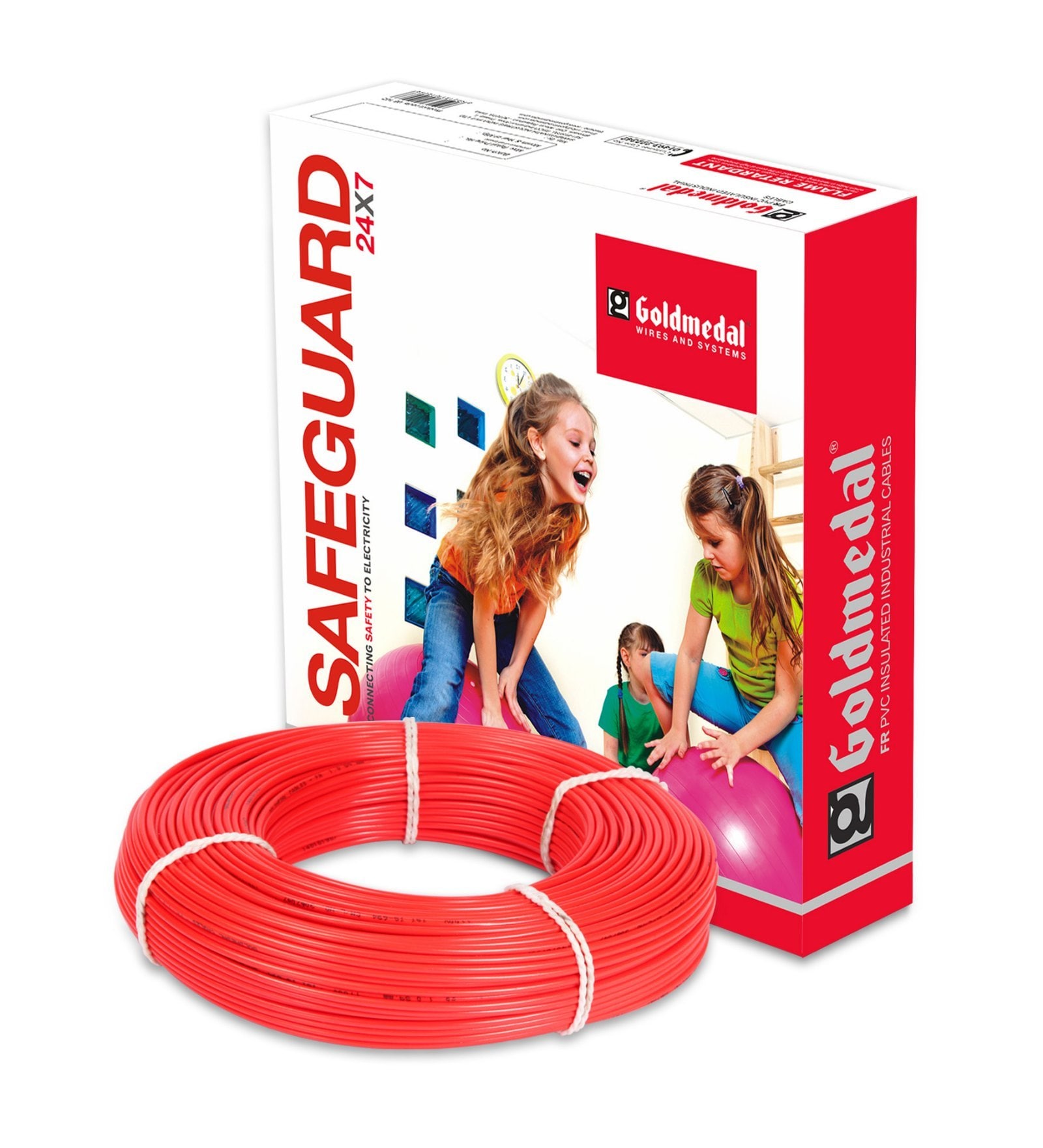 Buy Goldmedal Red 4 Sq.mm 90 M Fire Retardant Wire Online - House Wires ...