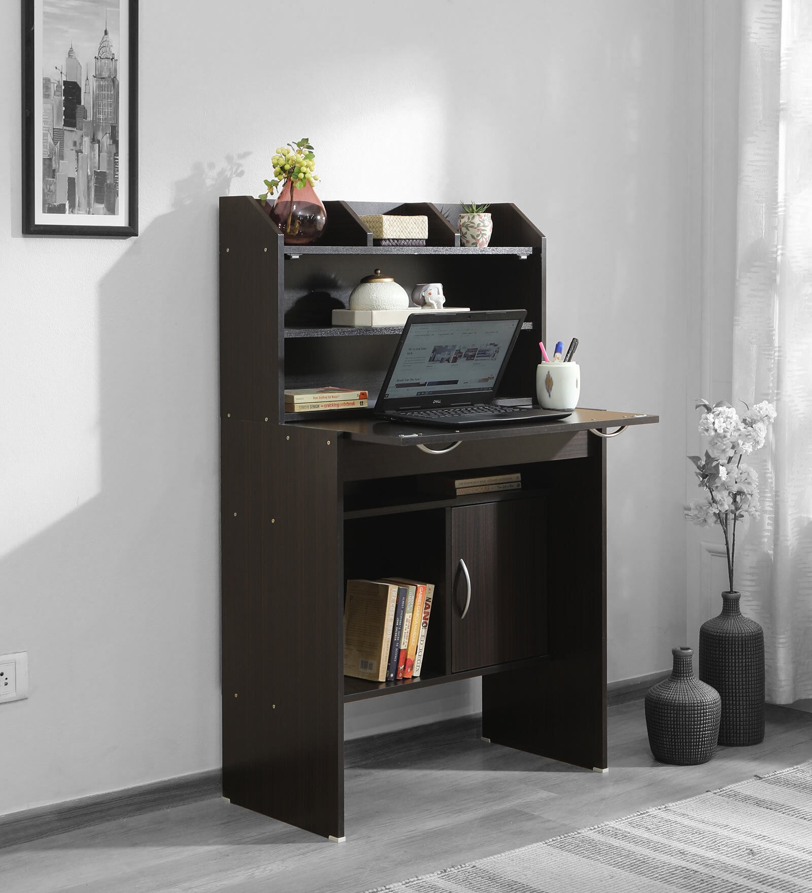 Buy Goro Hutch Desk in Wenge Finish at 40% OFF by Valuewud from ...